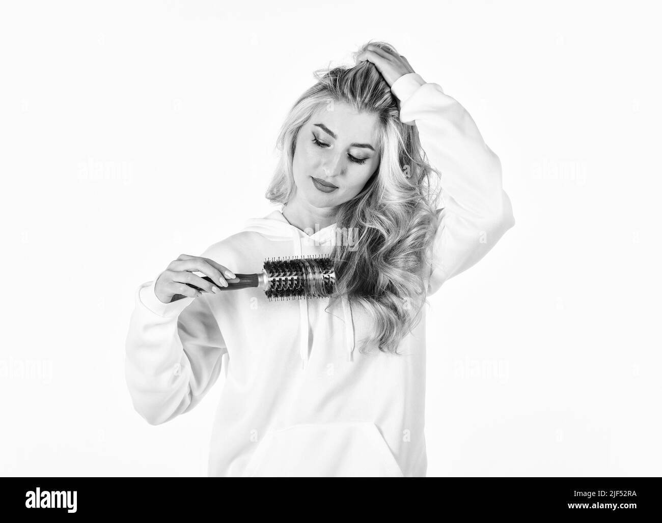 Use with hairdryer to create styling. Hot curling brush. Pretty woman ...