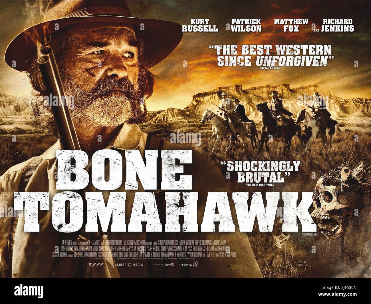 KURT RUSSELL POSTER, BONE TOMAHAWK, 2015 Stock Photo - Alamy