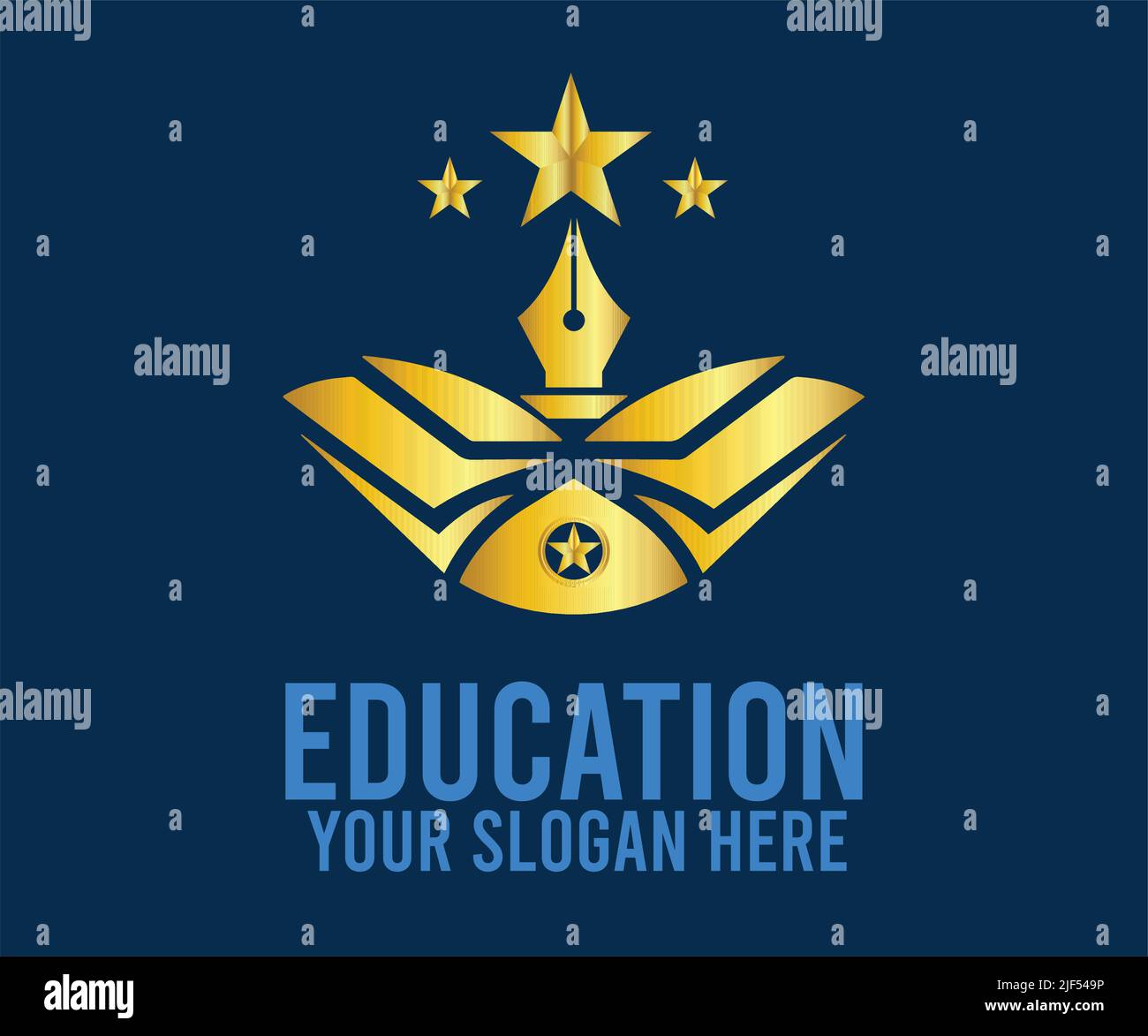 University college school logo template design Stock Vector Image & Art ...