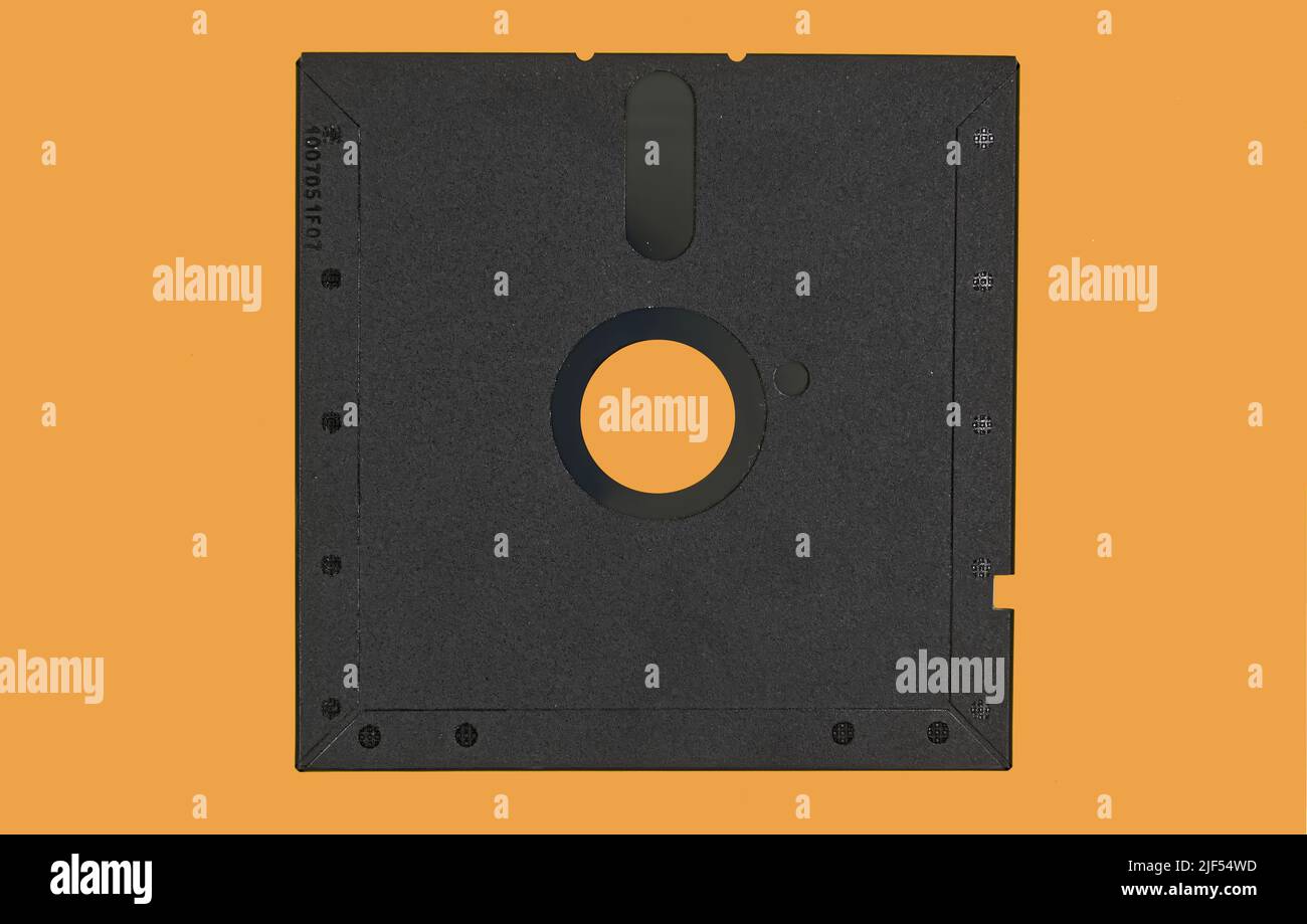 Vintage Floppy Disk 5.25 inch. Retro storage technology isolated on ...