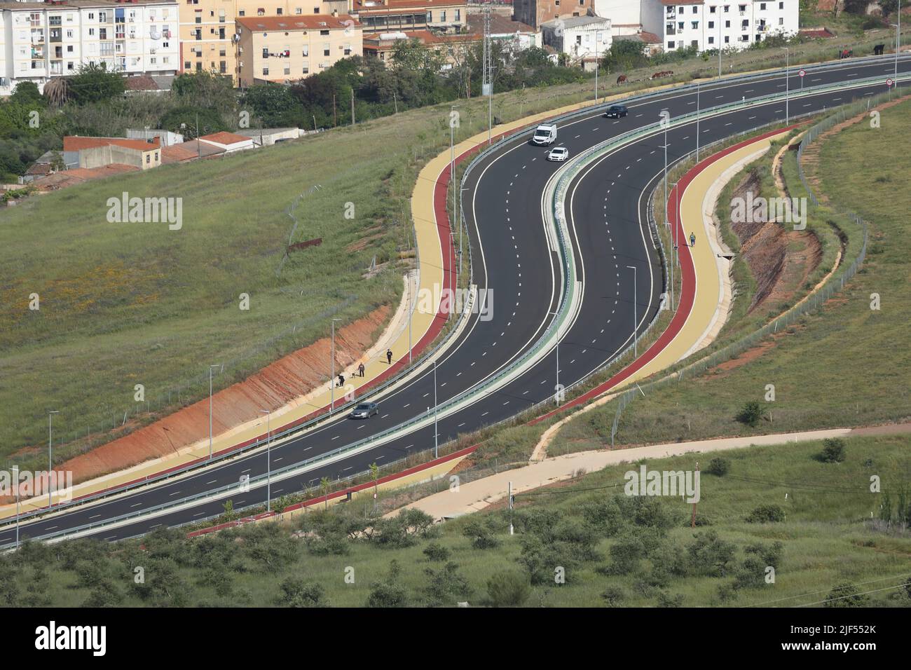 Four lane road hi-res stock photography and images - Alamy