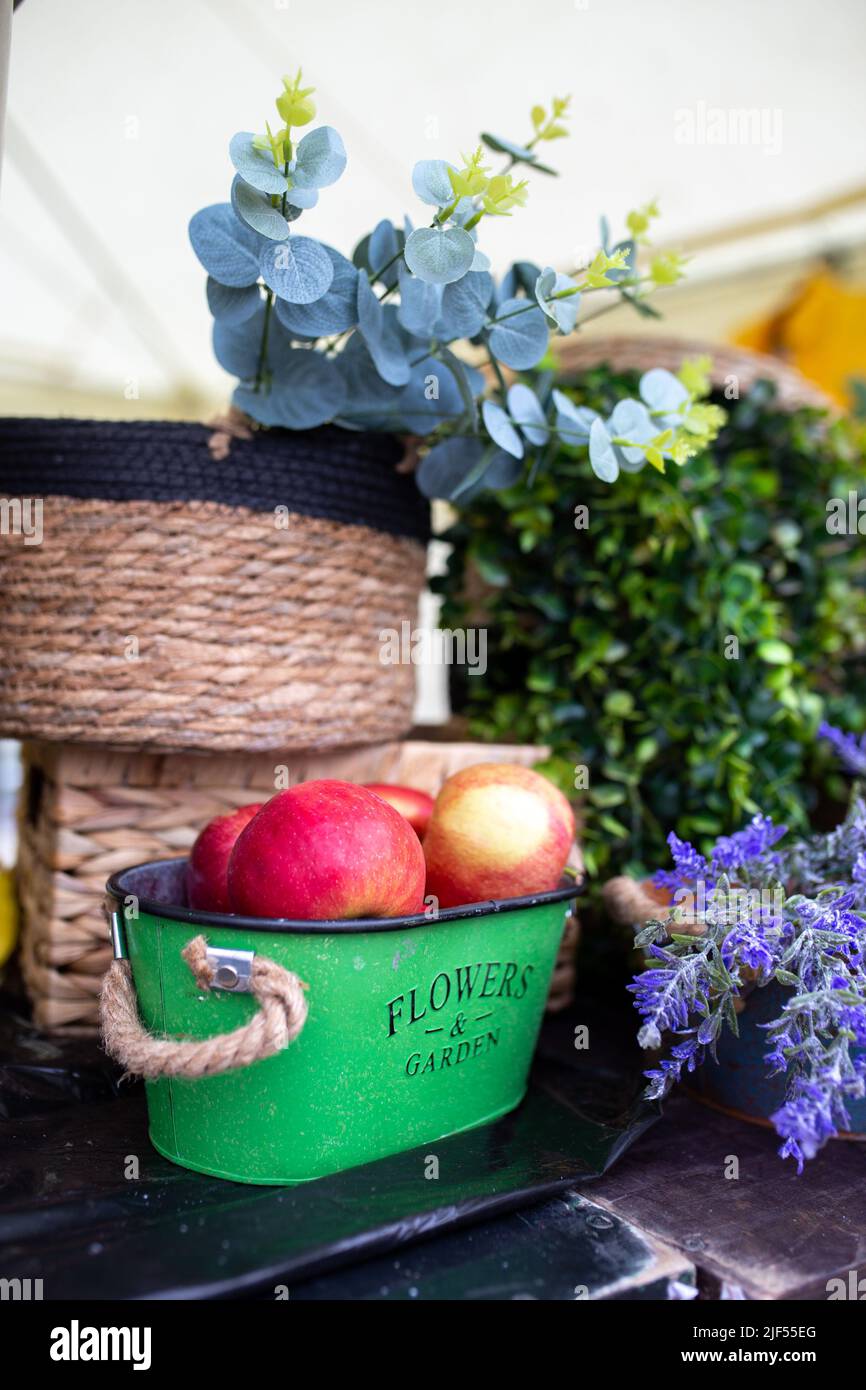 Apple bucket hi-res stock photography and images - Alamy