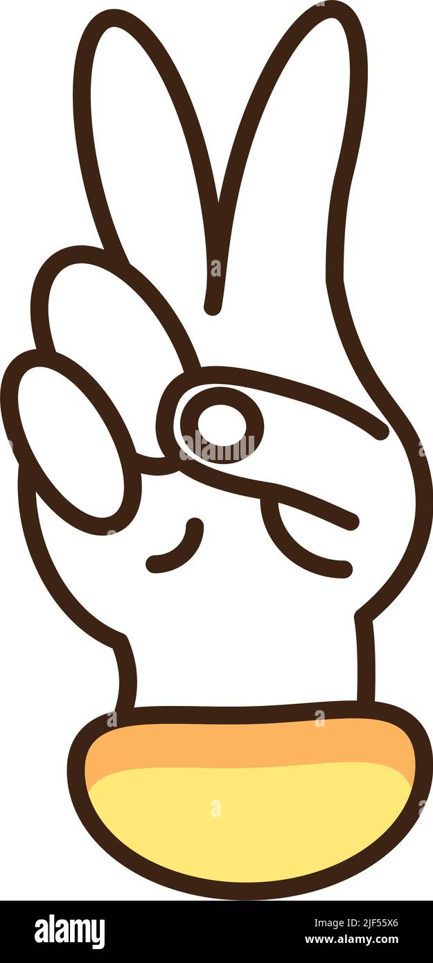 Love fist fingers icon Cut Out Stock Images & Pictures - Alamy