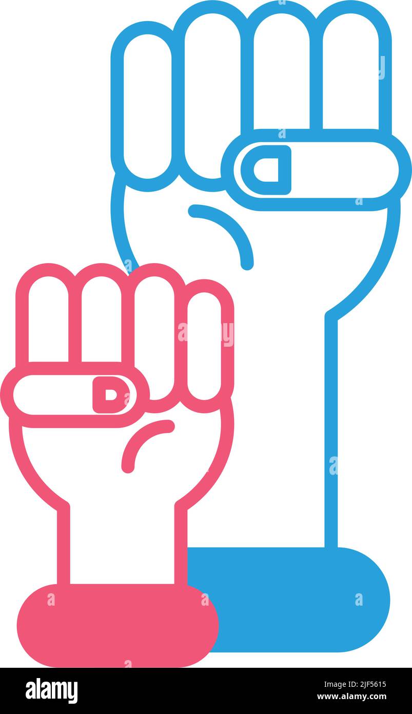 human hands fist Stock Vector Image & Art - Alamy