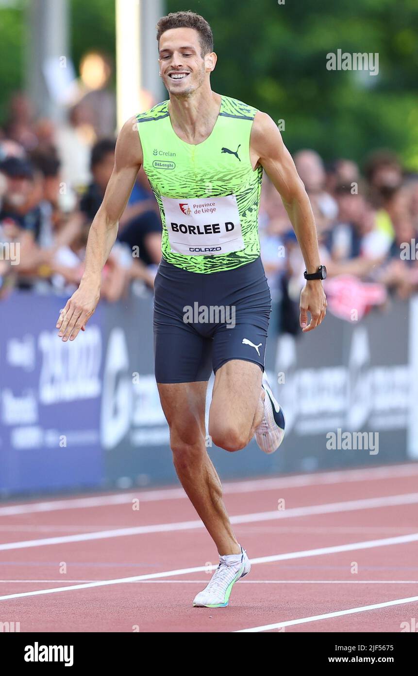Belgian athlete Dylan Borlee in action during the men 400m, at and the ...