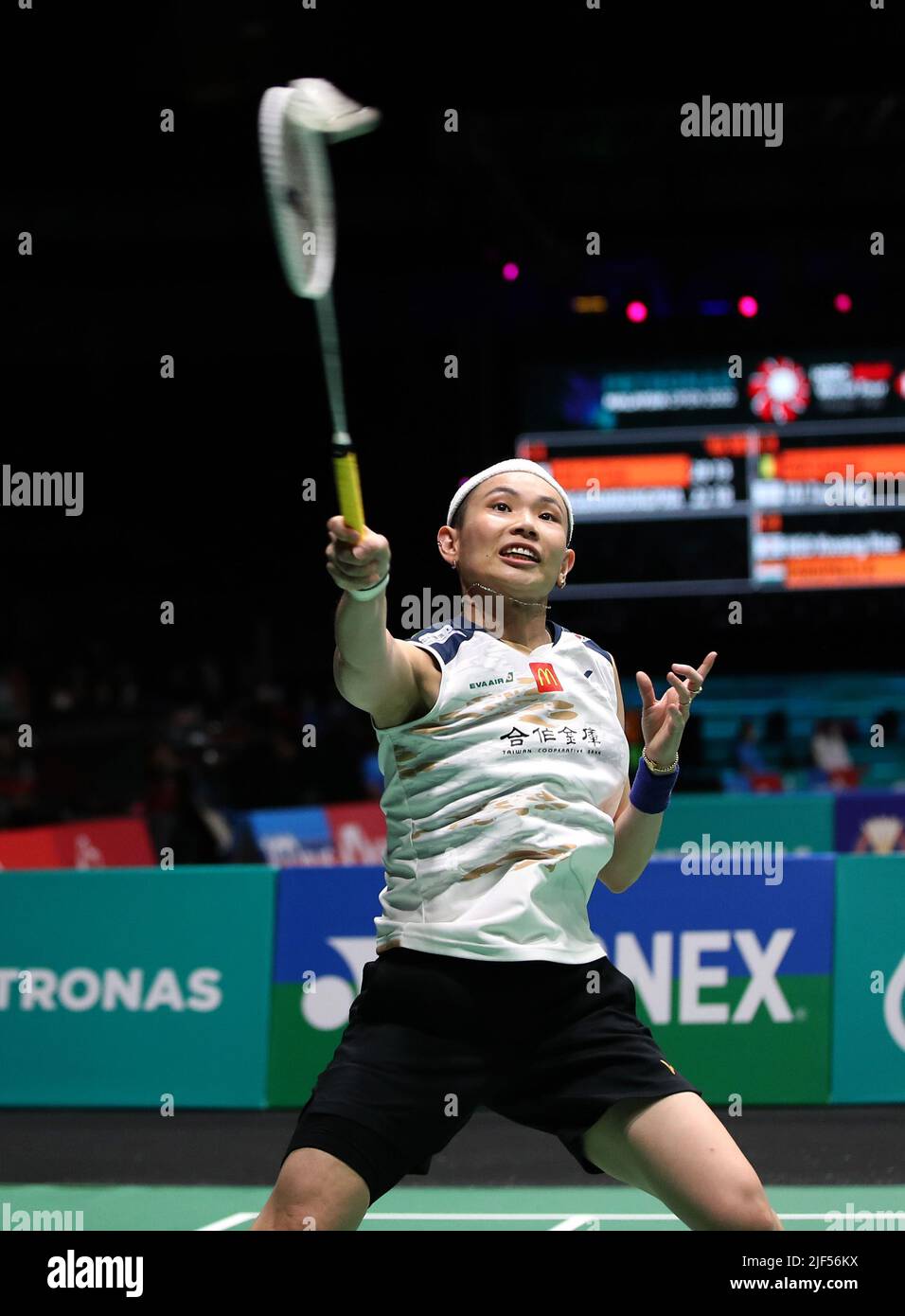Tai Tzu Ying play against Lianne Tan during the Women's Single round ...