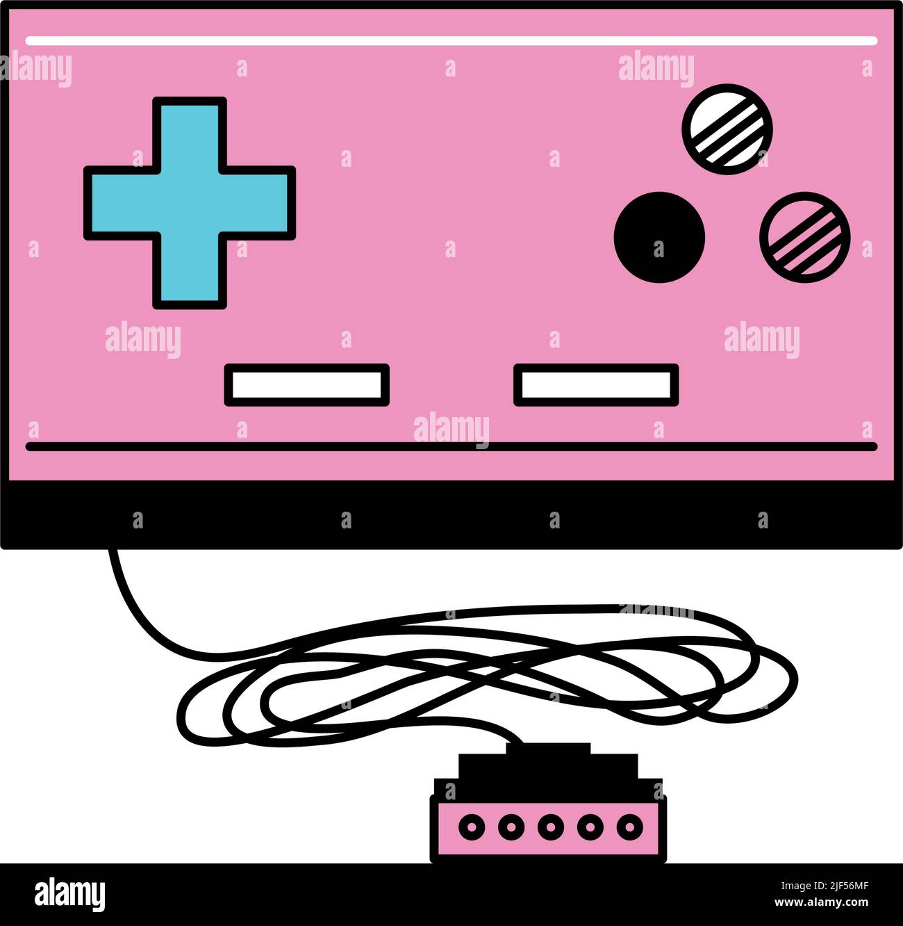 retro futuristic game control Stock Vector Image & Art - Alamy