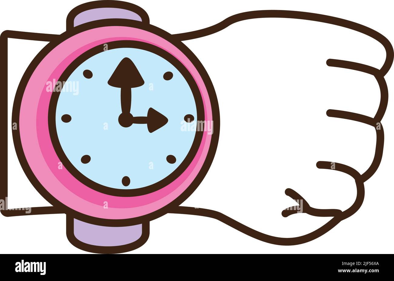 hand with watch Stock Vector Image & Art - Alamy