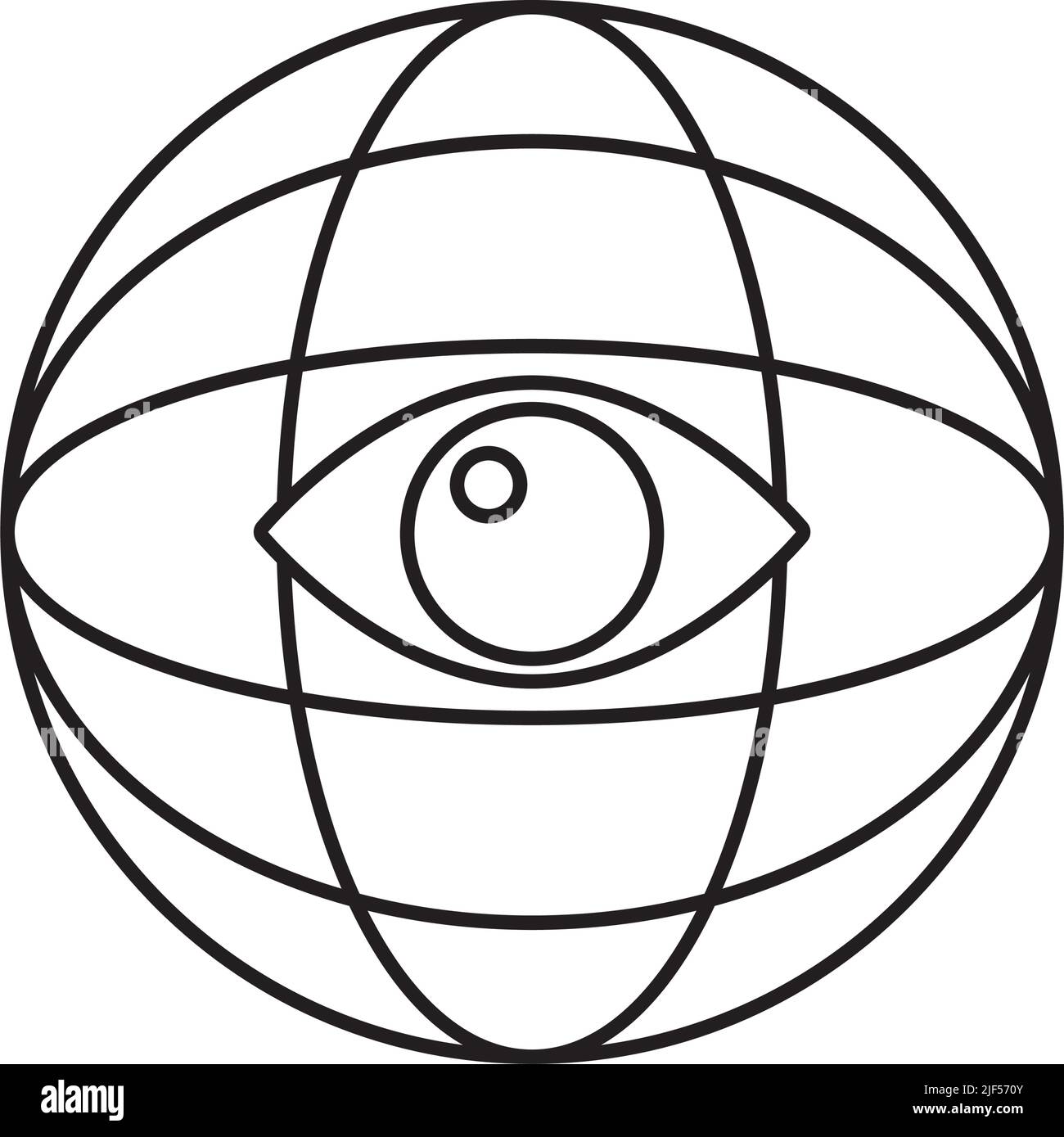 Planet earth human eye Stock Vector Images - Alamy