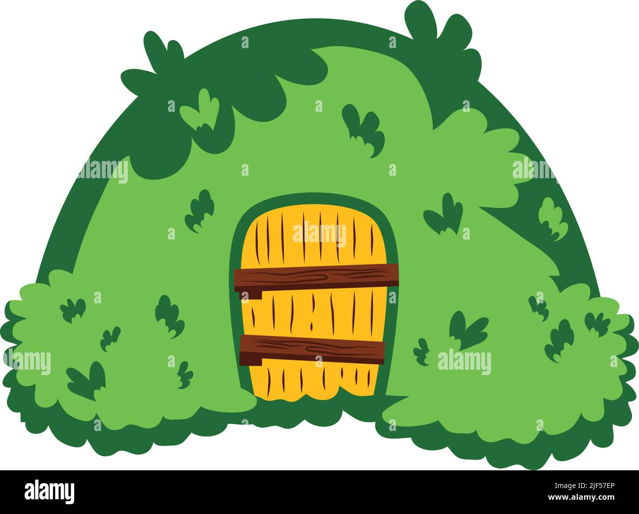 Mysterious wood door Stock Vector Images - Alamy