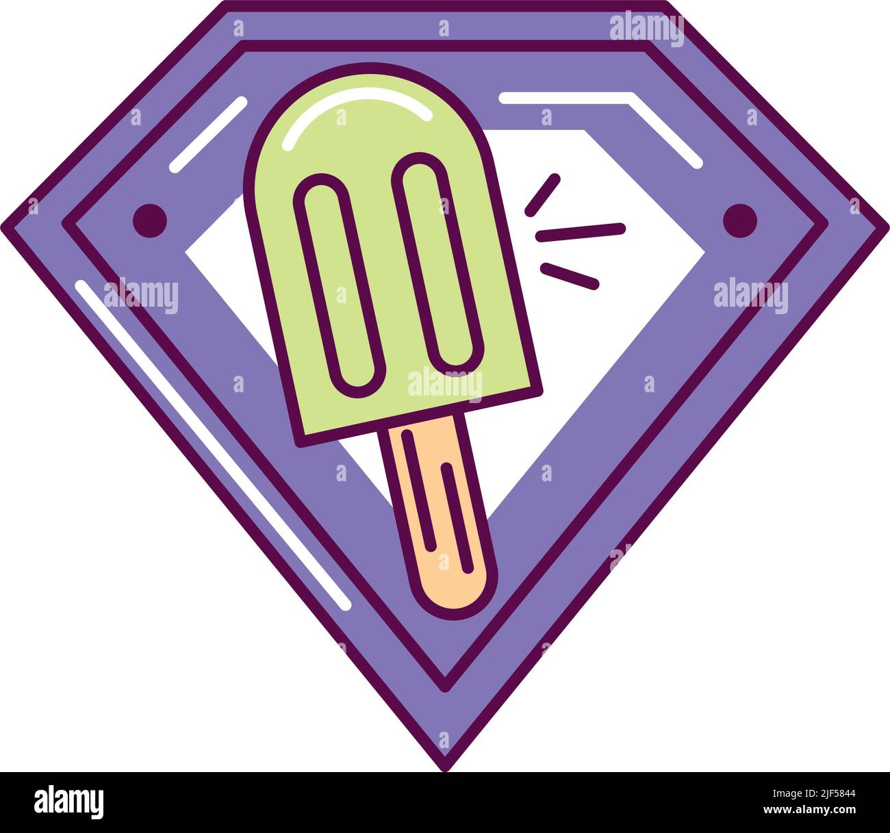 ice cream cool label Stock Vector Image & Art - Alamy