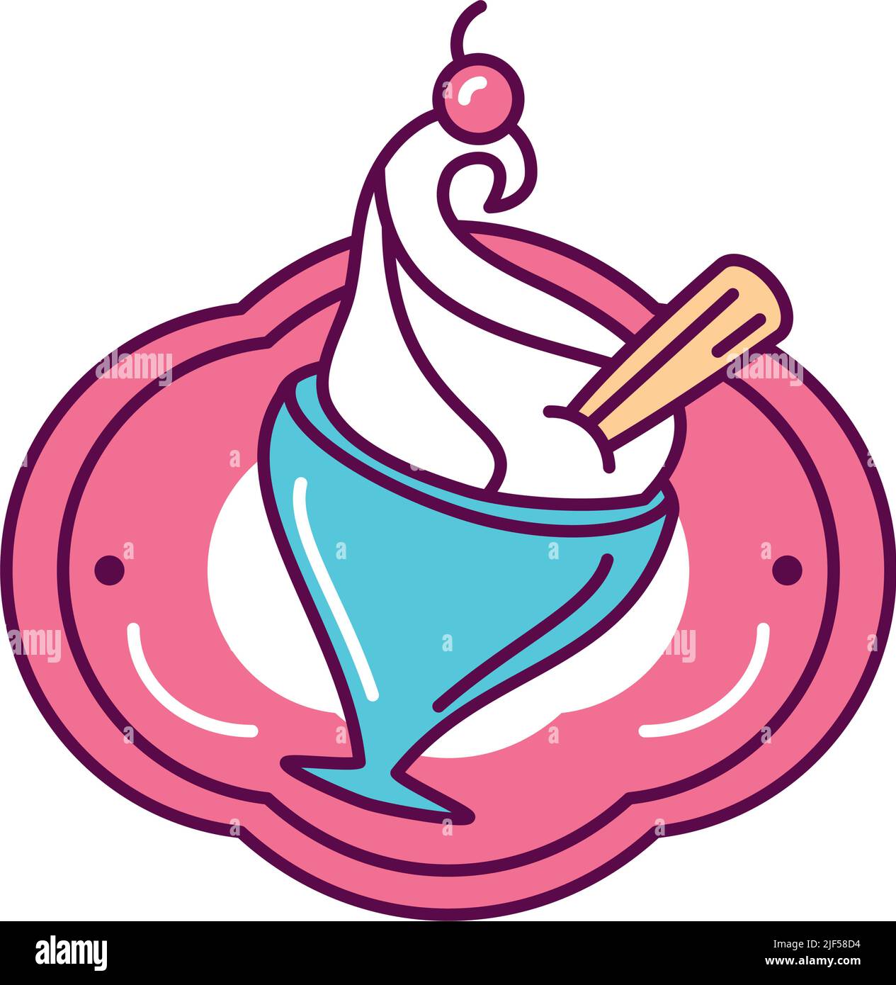 milkshake food label Stock Vector Image & Art - Alamy