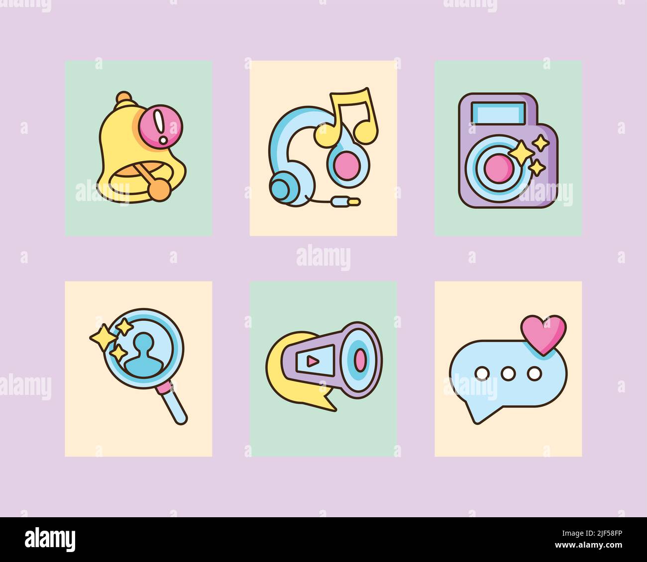 social media icon collection Stock Vector Image & Art - Alamy