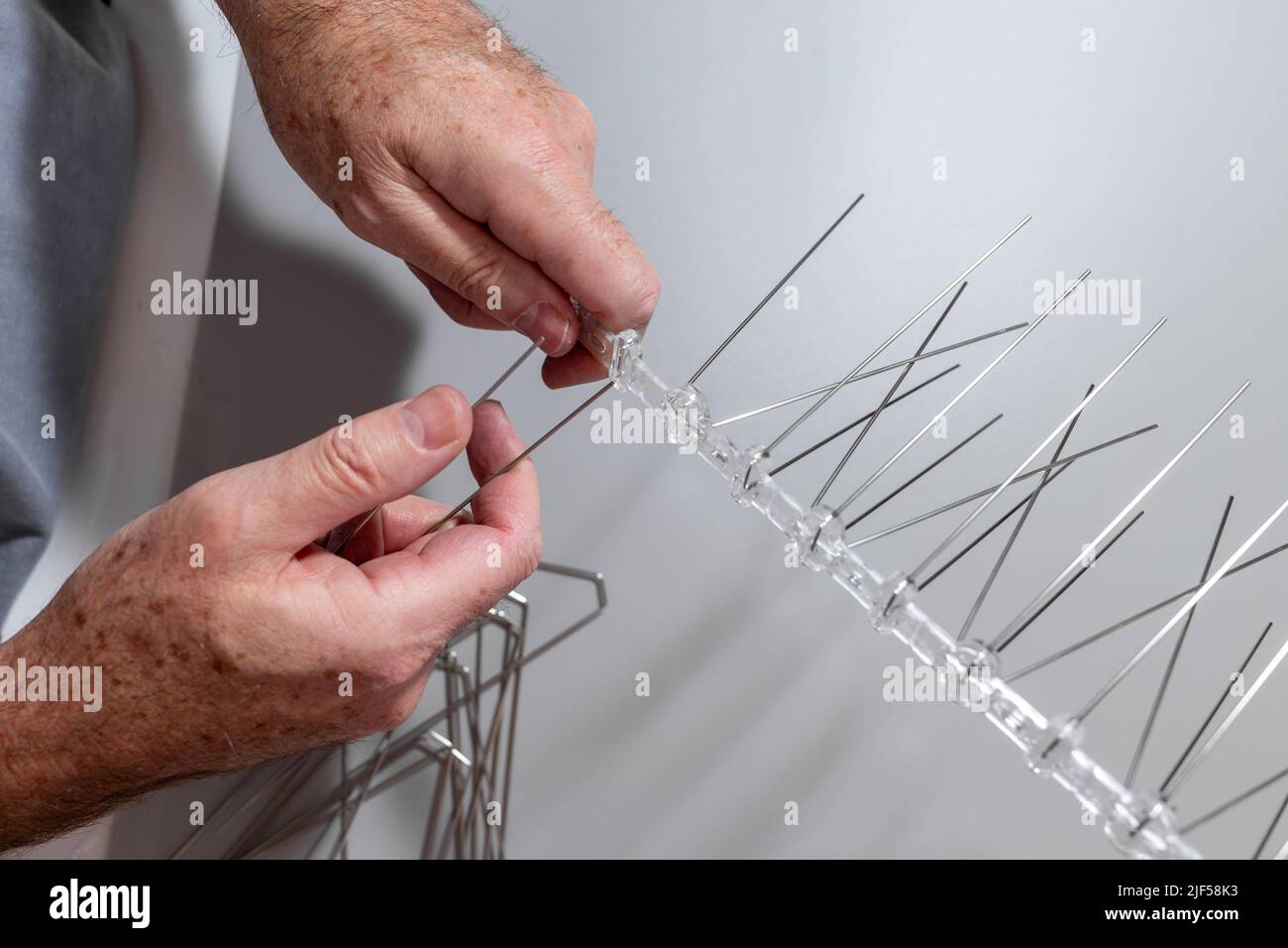 Anti sitting spikes hi-res stock photography and images - Alamy