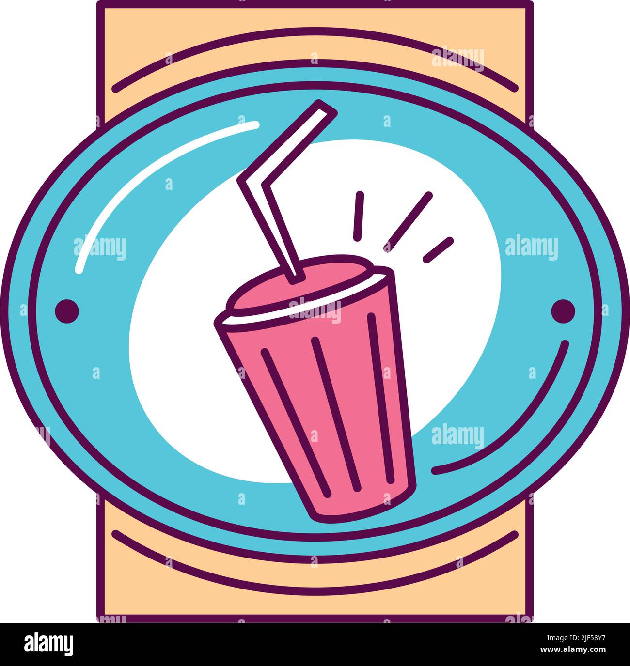 cool food drink Stock Vector Image & Art - Alamy
