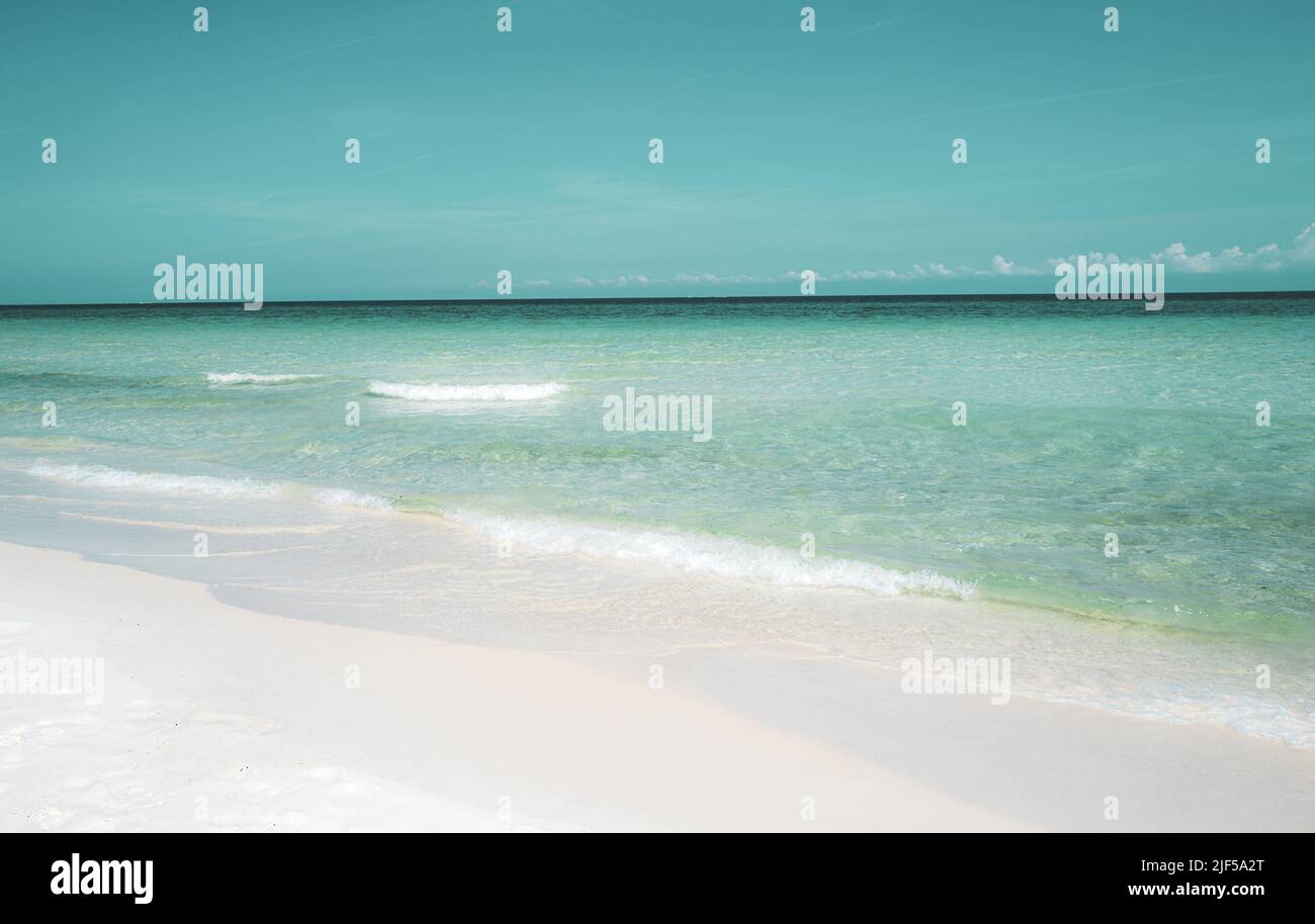 Perfect ocean background. Summer beach and sea Stock Photo - Alamy