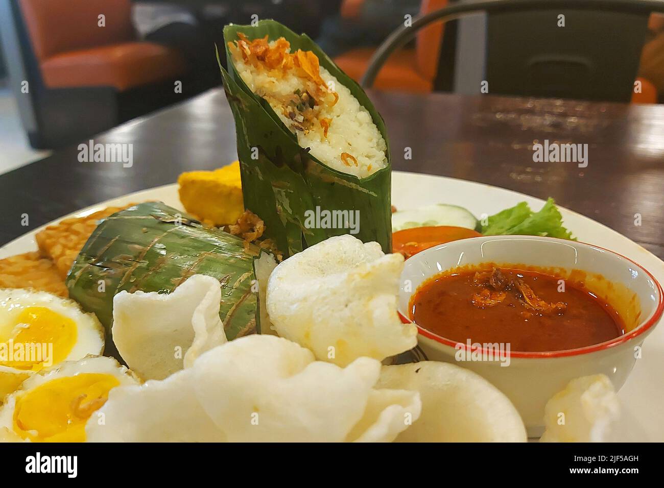 Nasi Bakar Grilled Rice, Traditional Food of Indonesia, Jakarta ...