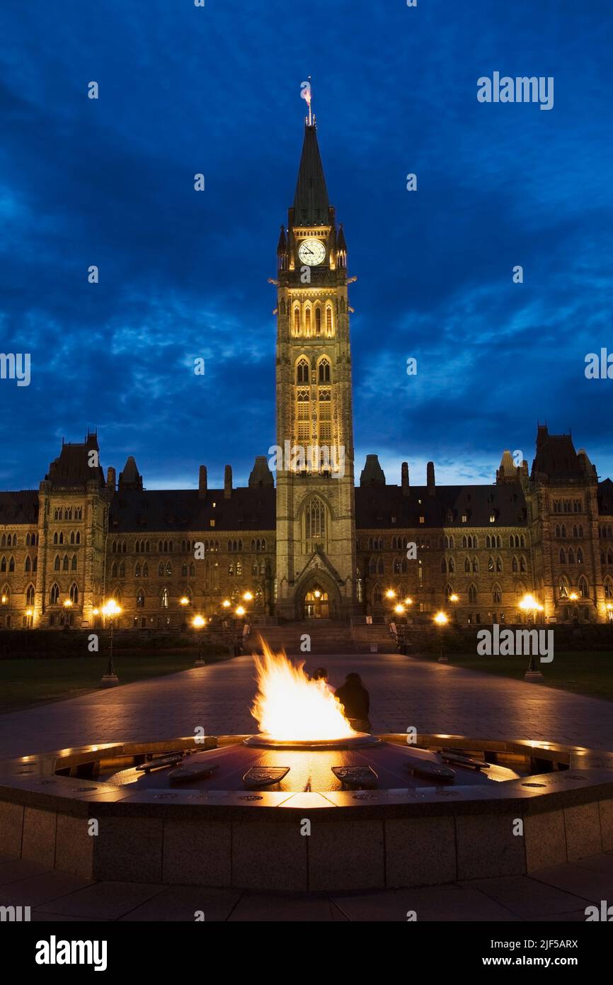 Centennial flame parliament hi-res stock photography and images - Alamy