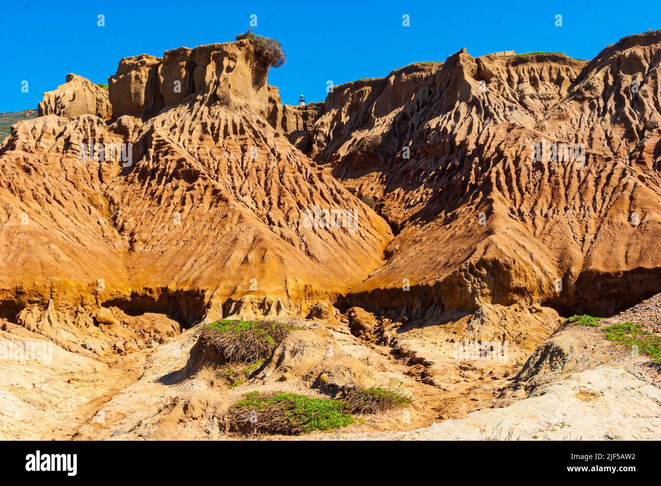 Red Sandstone Cliffs on The Pacific Coast, Point Loma, Cabrillo ...
