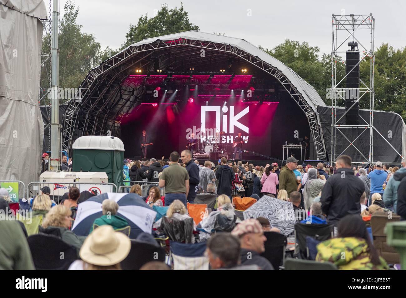 Performers on stage during Solihull Summer Festival 2021 Featuring: Nik ...