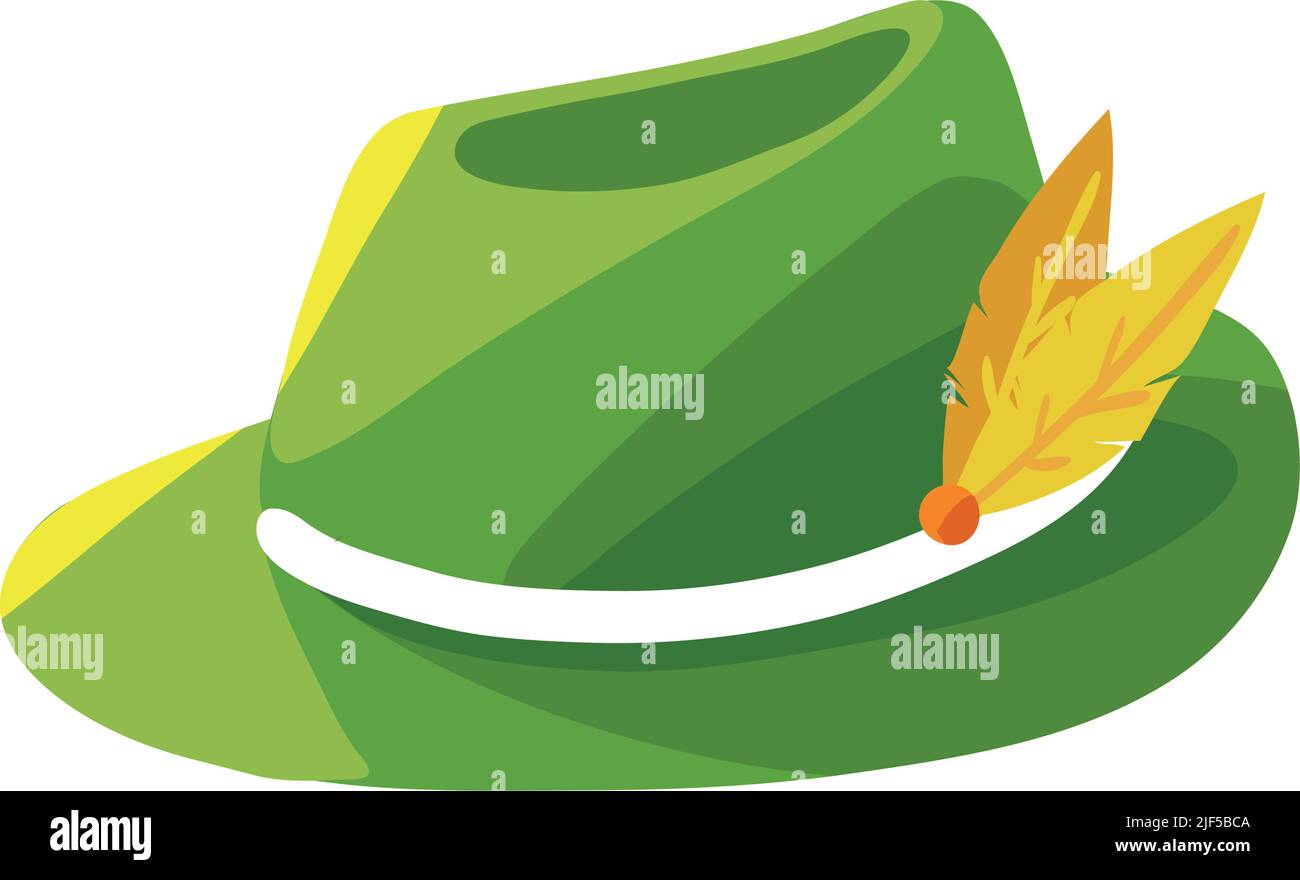 Green felt hat feather hi-res stock photography and images - Alamy