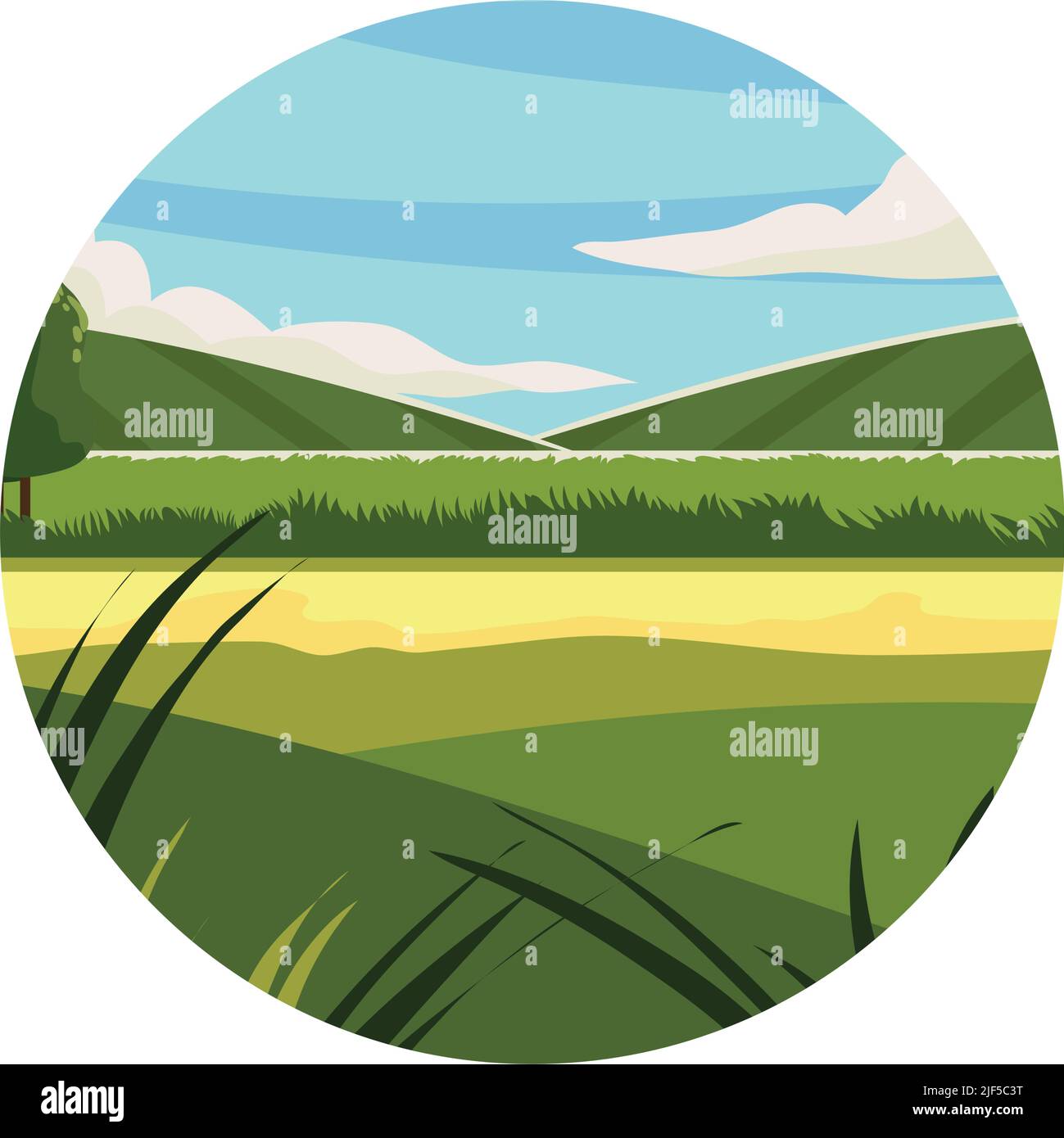 Round hills Cut Out Stock Images & Pictures - Alamy