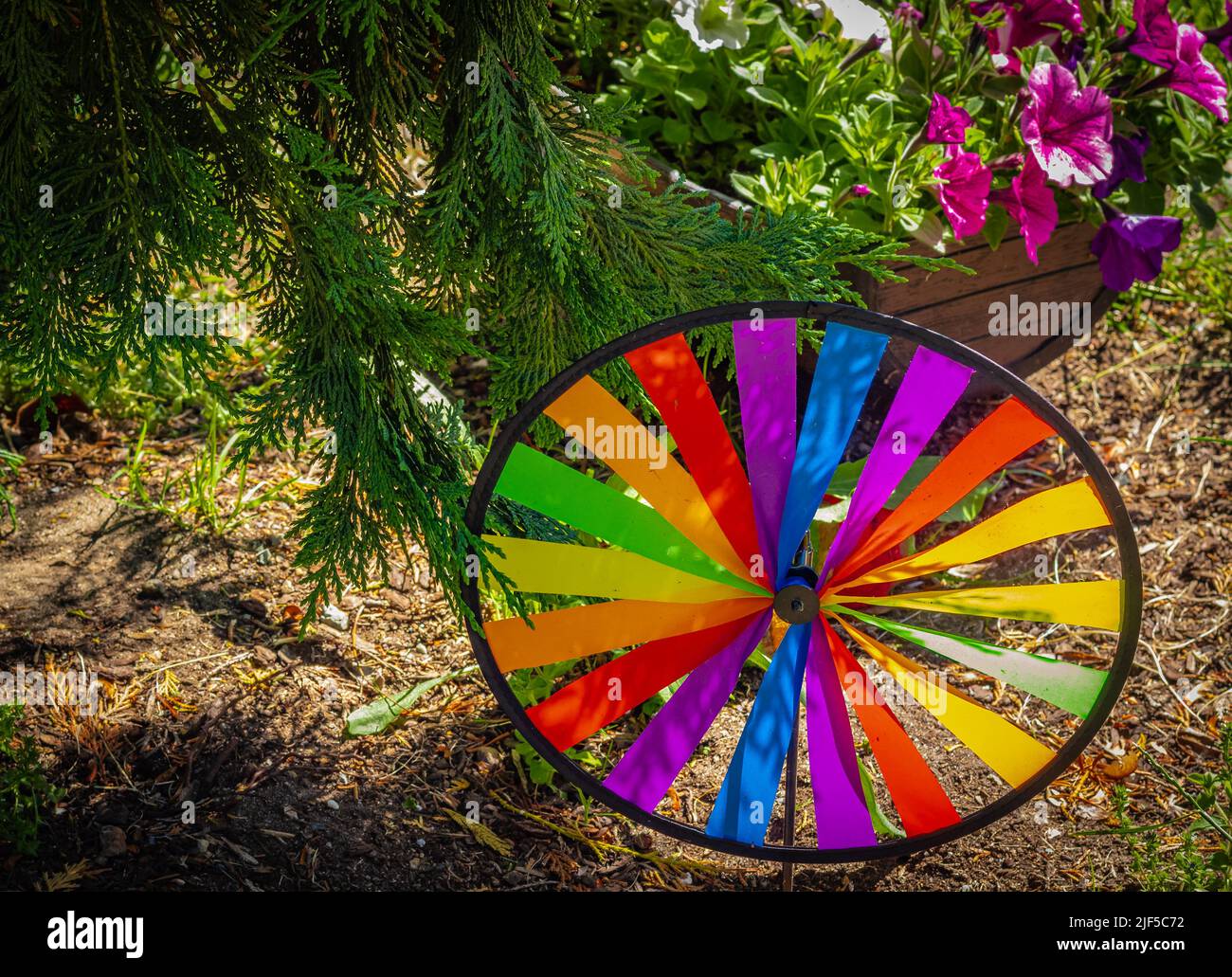 Pinwheel propeller rainbow fun hi-res stock photography and images - Alamy