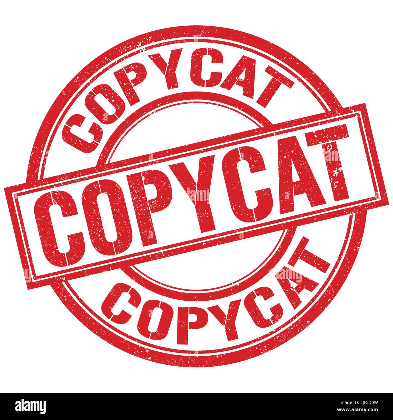 COPYCAT text written word on red round stamp sign Stock Photo - Alamy
