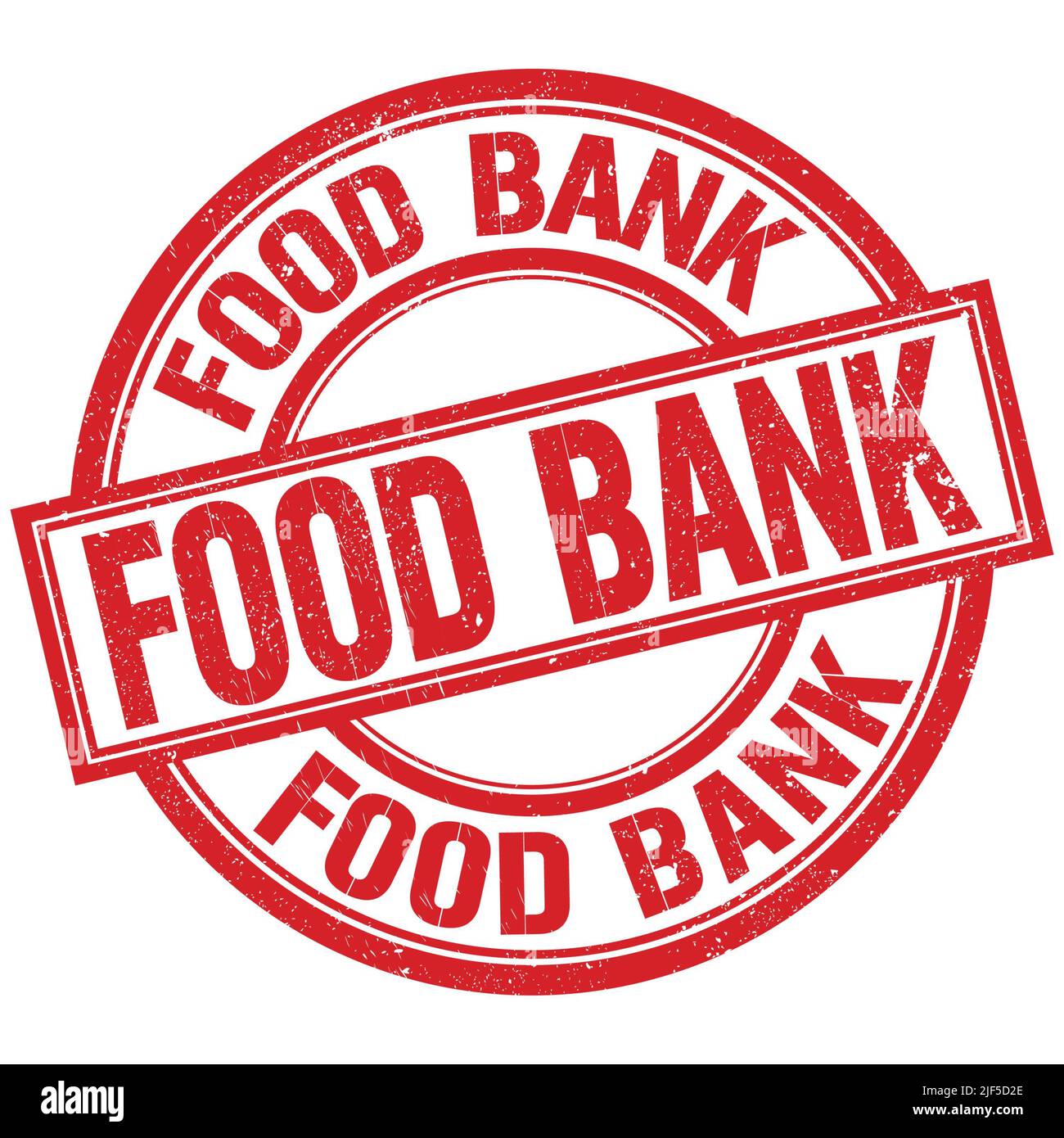 FOOD BANK text written word on red round stamp sign Stock Photo - Alamy