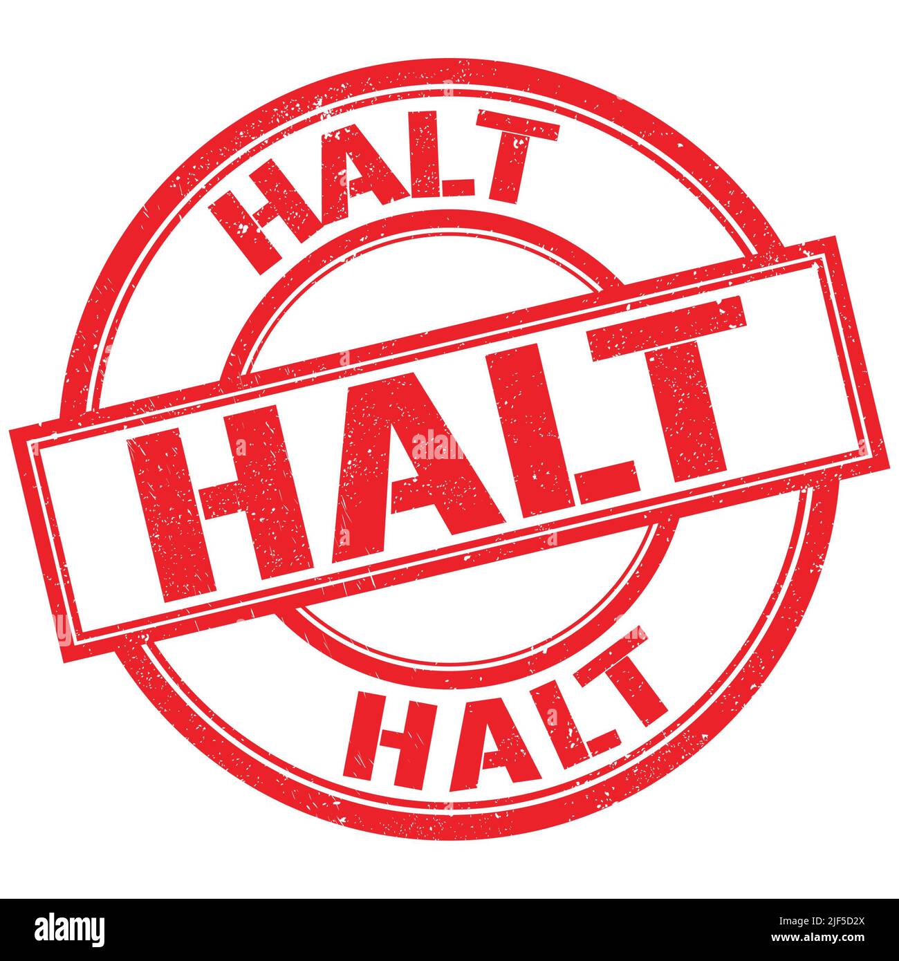 Halt stamp Cut Out Stock Images & Pictures - Alamy