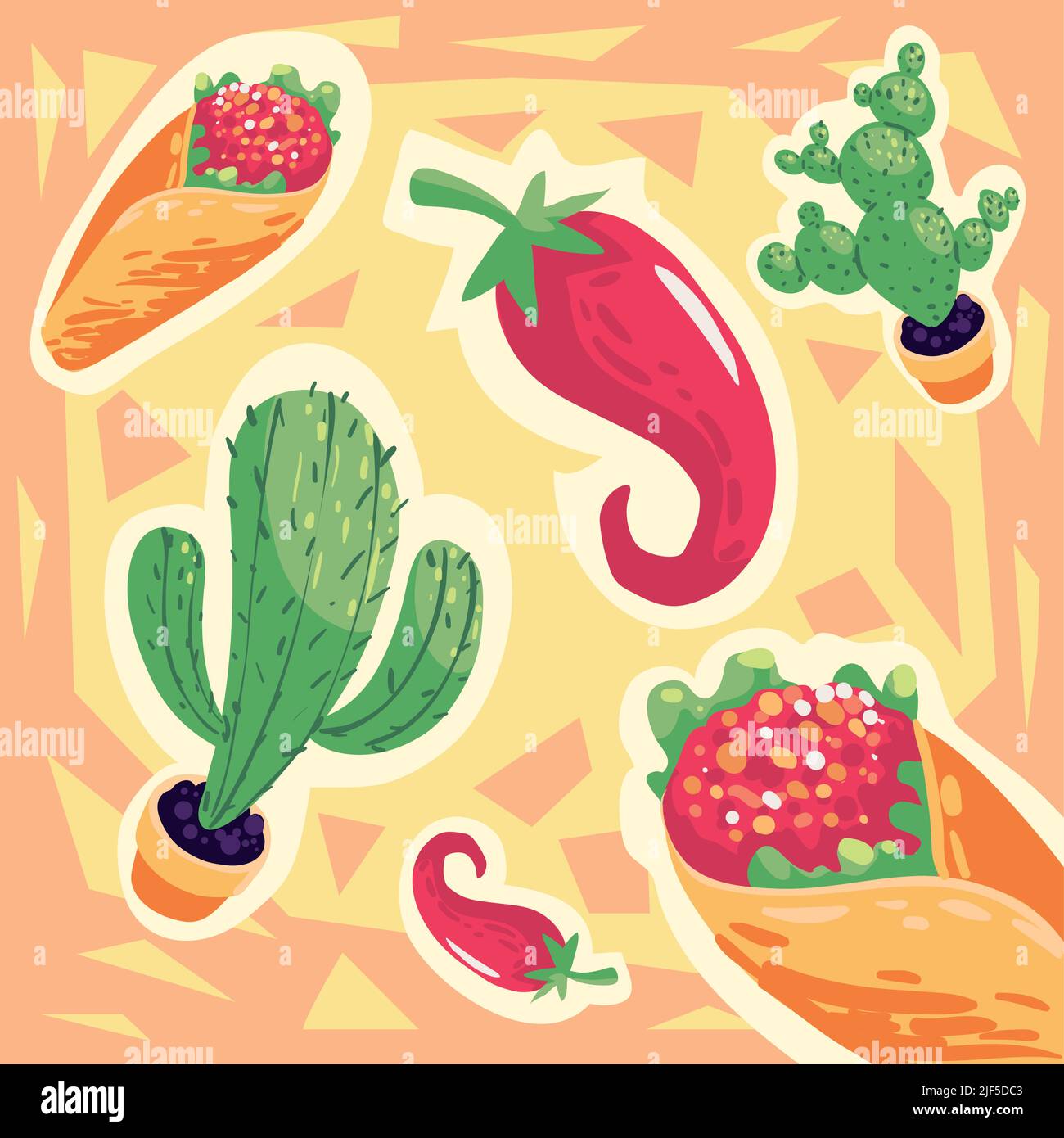 mexico stickers design Stock Vector Image & Art - Alamy