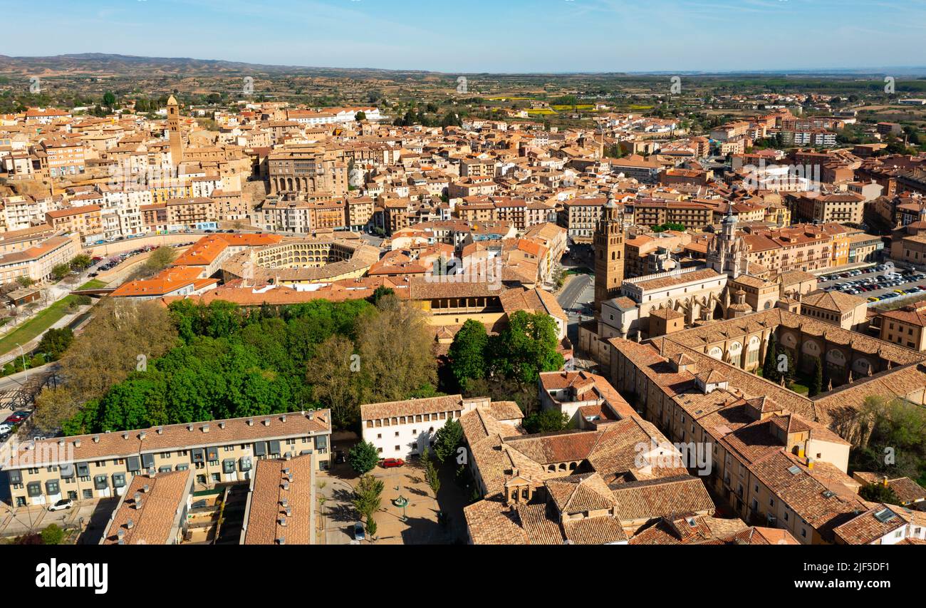 Aerial photo of Tarazona, Spain Stock Photo - Alamy