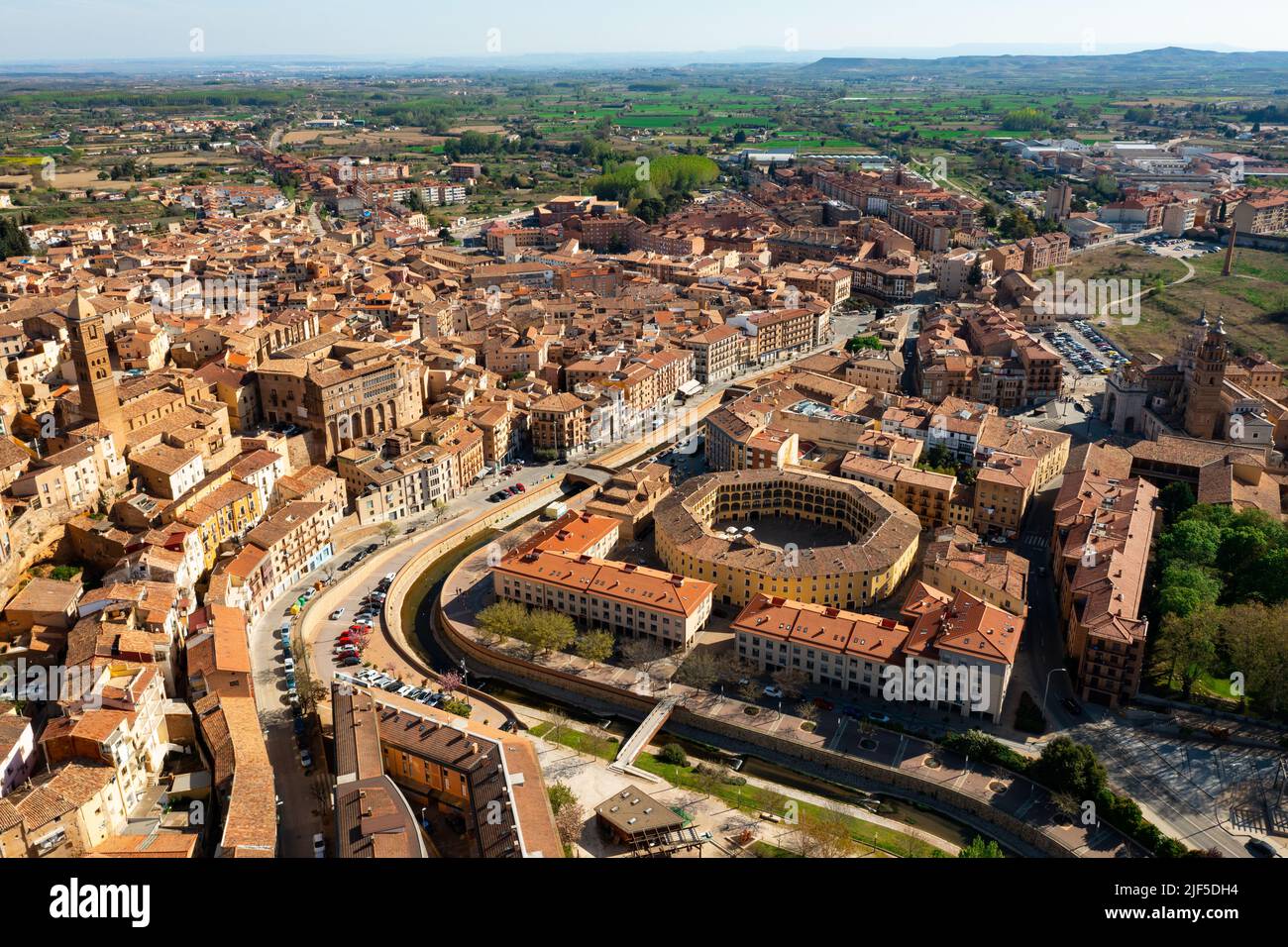 Aerial photo of Tarazona, Spain Stock Photo - Alamy