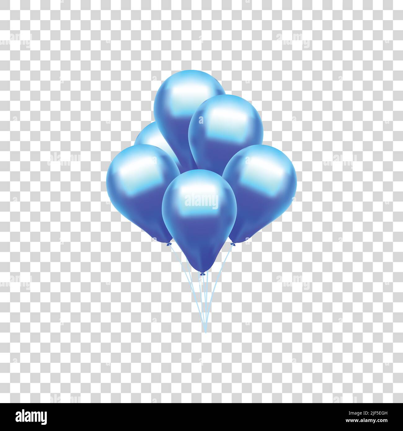 Blue balloons. Vector illustration Stock Vector Image & Art - Alamy