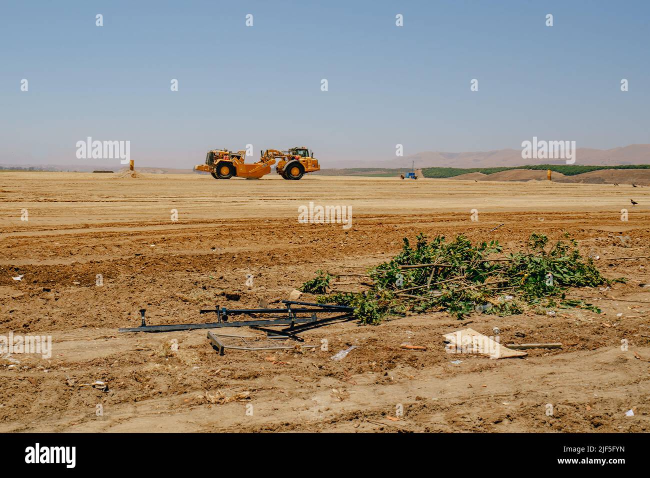 Santa Maria, California, USA-June 29, 2022. Trash dump or landfill in ...