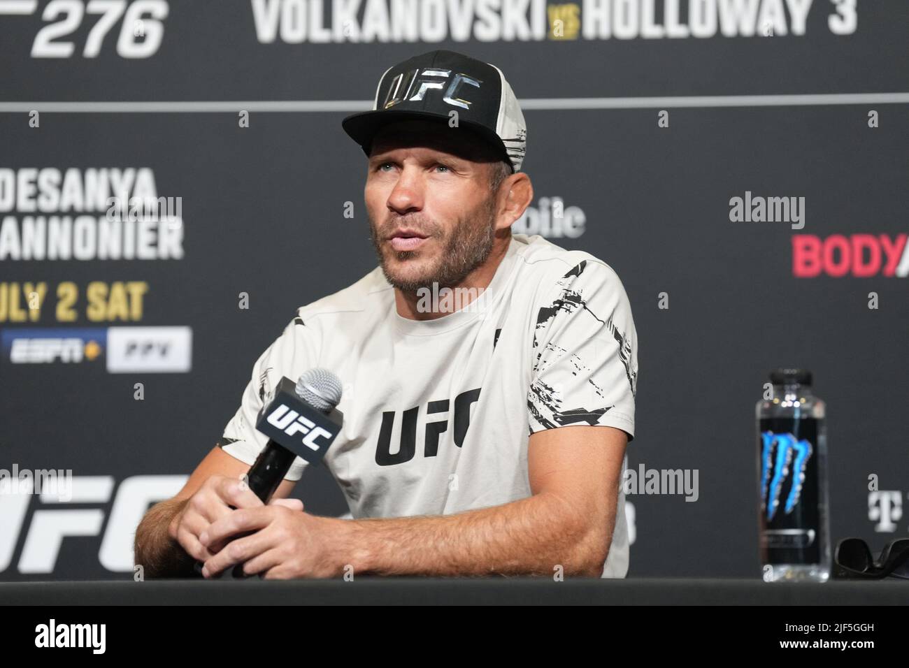 LAS VEGAS, NV - June 29: Donald “Cowboy” Cerrone meets with the press ...