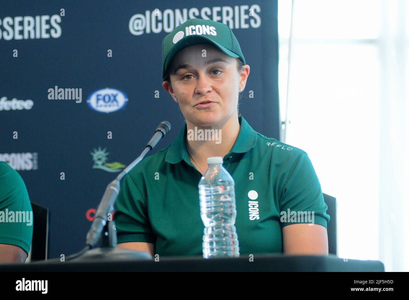 Jersey, US - 29 Jun 2022, Ash BArty attends the Icons Series Press ...