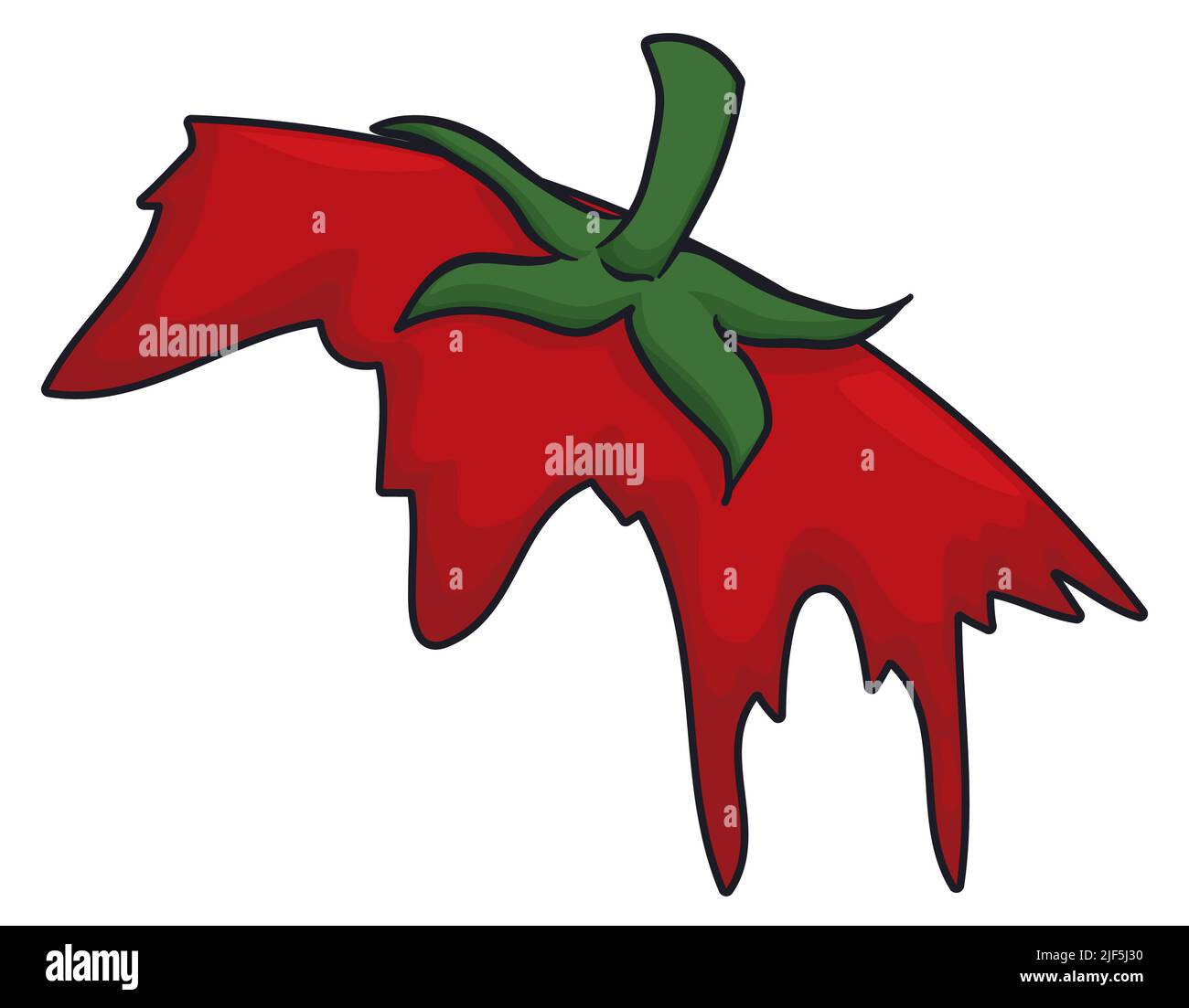 Red sepal Stock Vector Images - Alamy