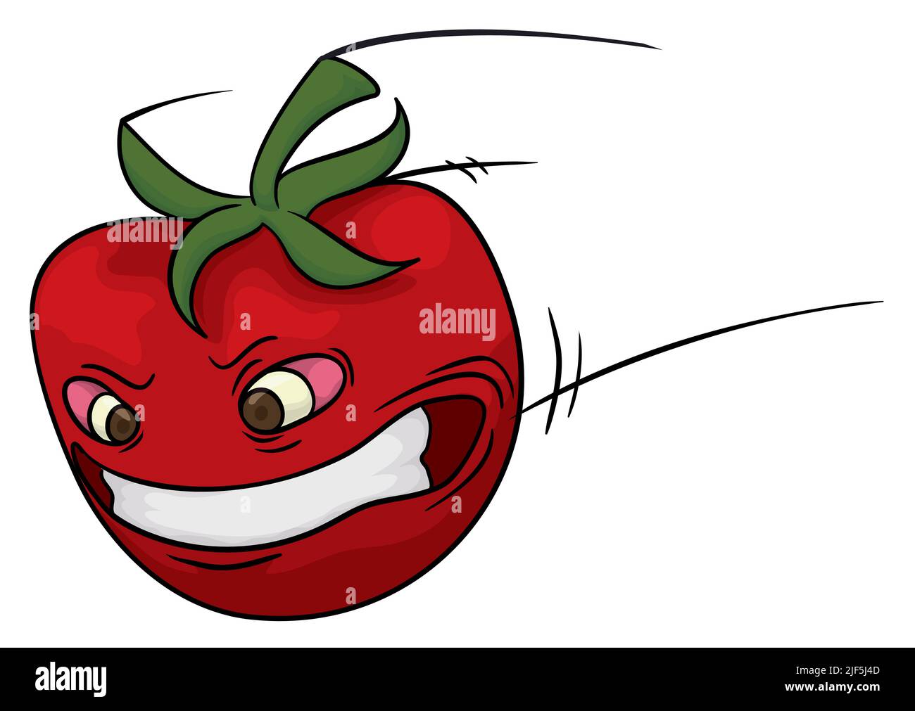 Thrown tomato Stock Vector Images - Alamy