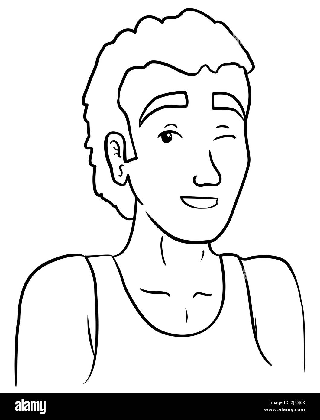 Mischievous guy cartoon illustration hi-res stock photography and ...