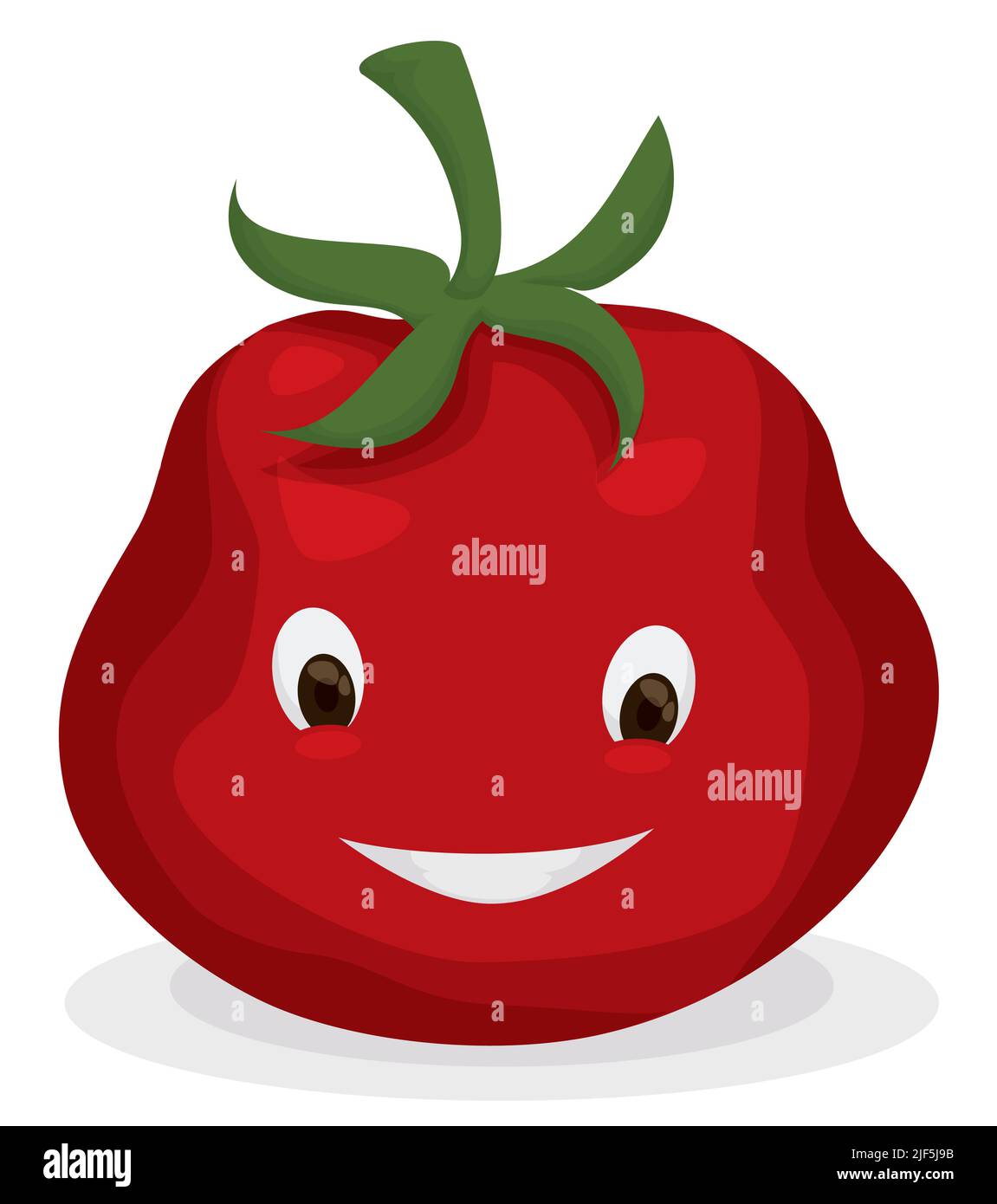 Cartoon happy tomato Stock Vector Images - Alamy