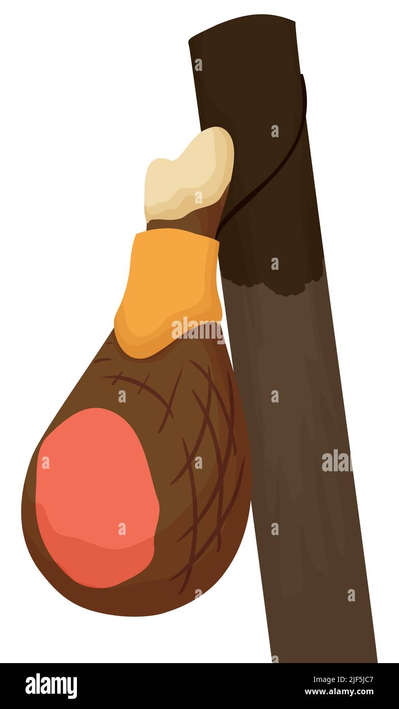 Hanging pig leg Stock Vector Images - Alamy