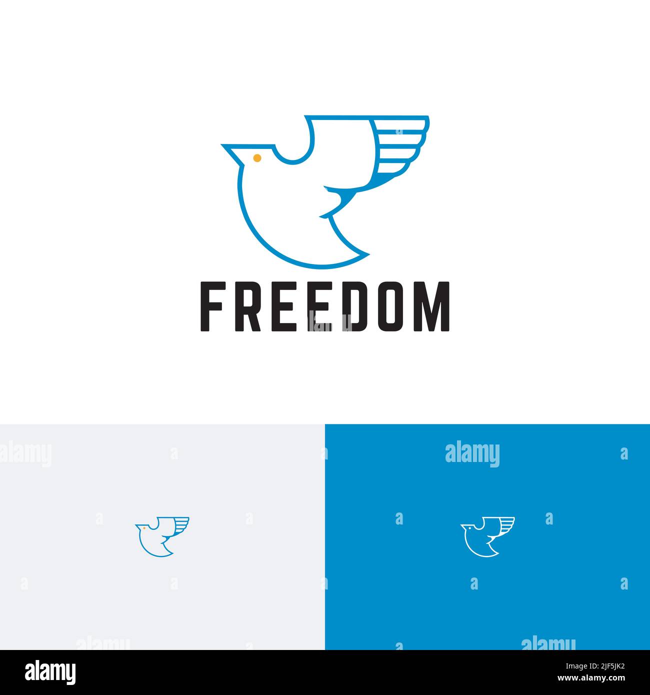 Dove Pigeon Wing Fly Freedom Bird Animal Logo Stock Vector Image & Art ...