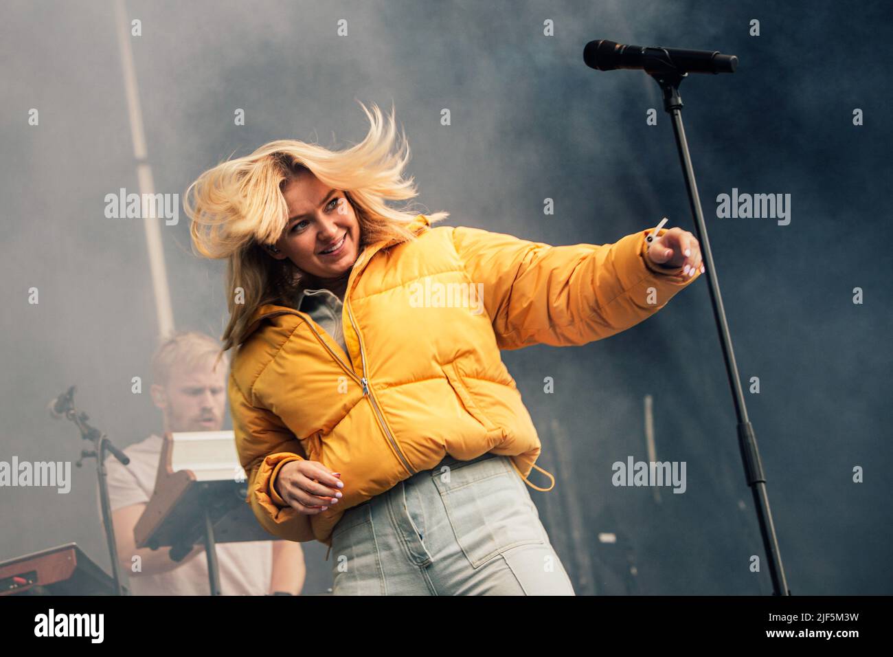 Astrid Smeplass better known as Astrid S performs on stage at Popaganda ...