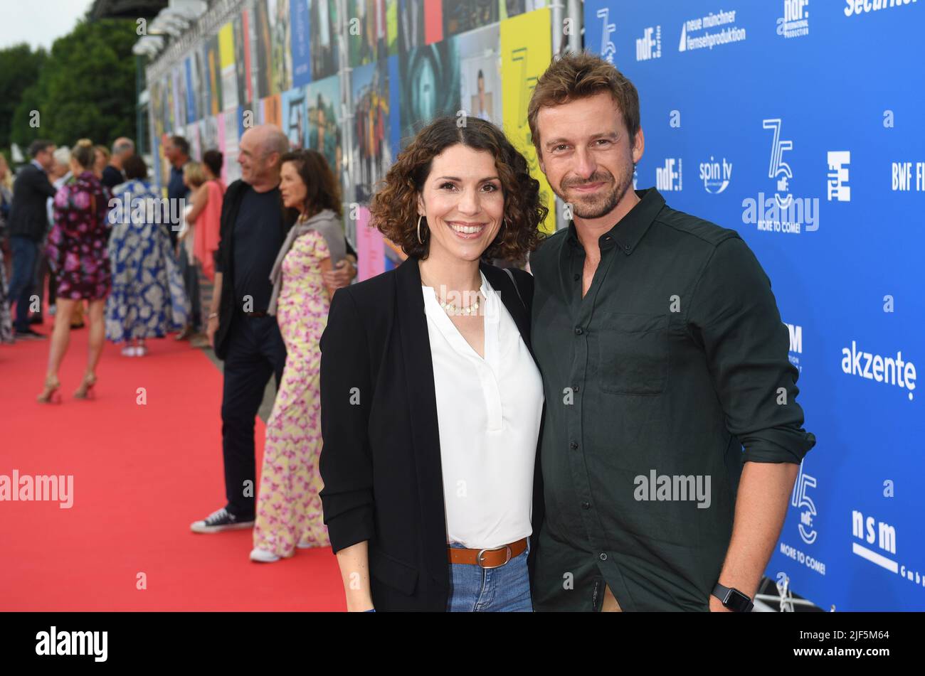 Munich, Germany. 29th June, 2022. Actors Eva-Maria Reichert and Ben ...