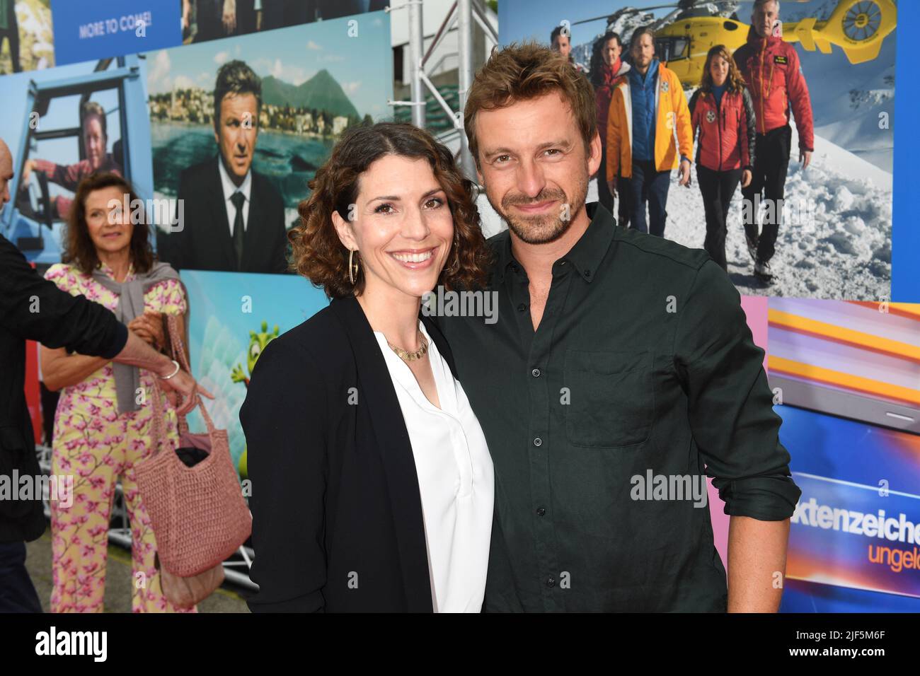 Munich, Germany. 29th June, 2022. Actors Eva-Maria Reichert and Ben ...