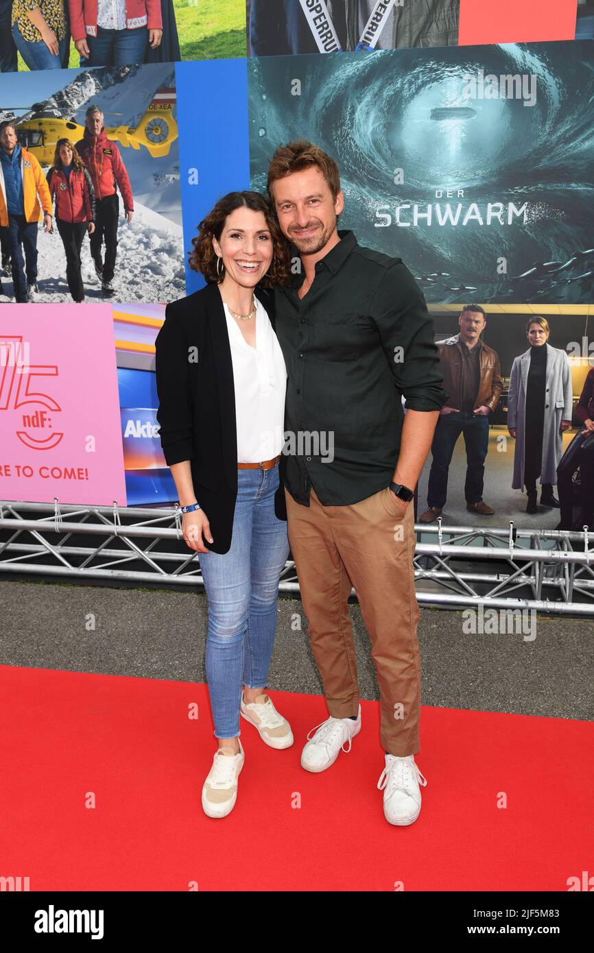 Munich, Germany. 29th June, 2022. Actors Eva-Maria Reichert and Ben ...
