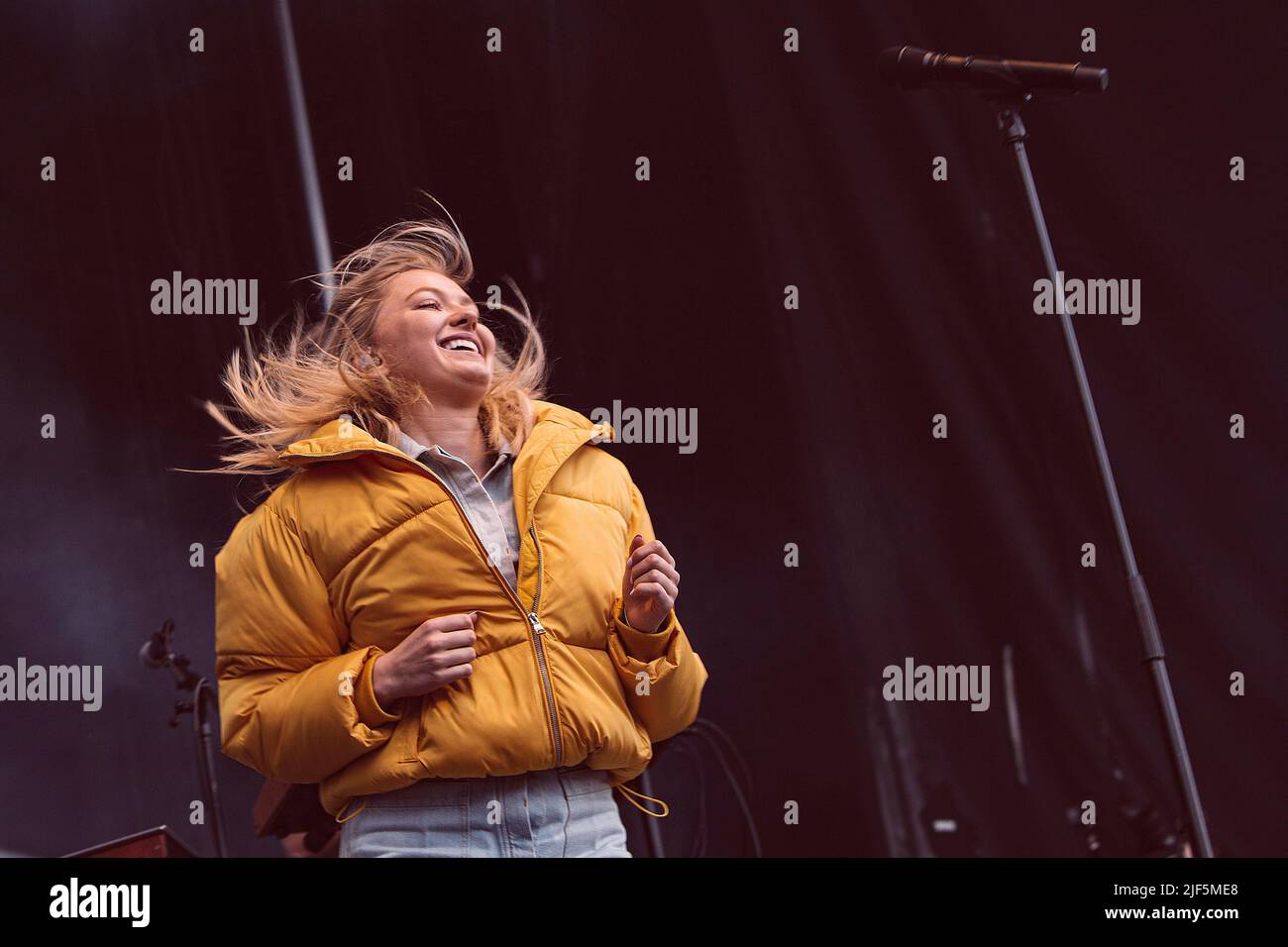 Astrid Smeplass better known as Astrid S performs on stage at Popaganda ...