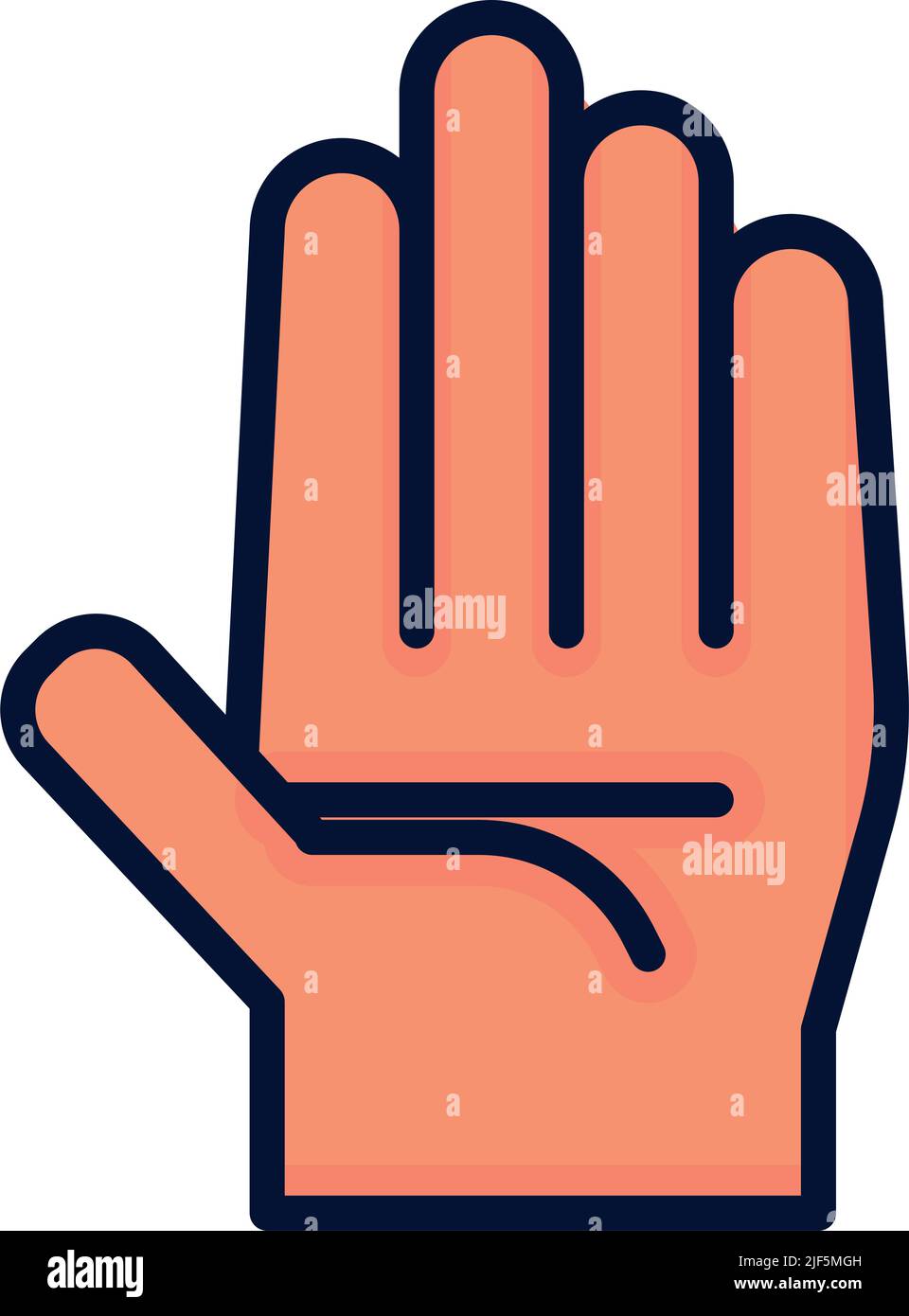 raised hand icon Stock Vector Image & Art - Alamy