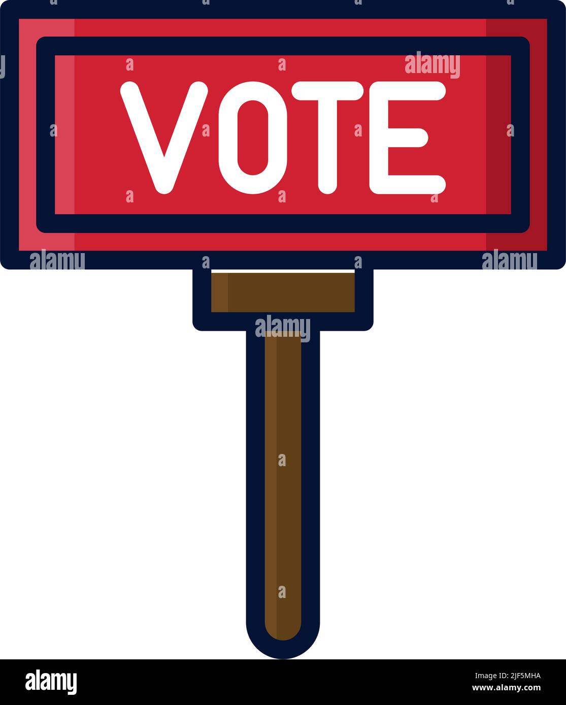 elections vote placard Stock Vector Image & Art - Alamy